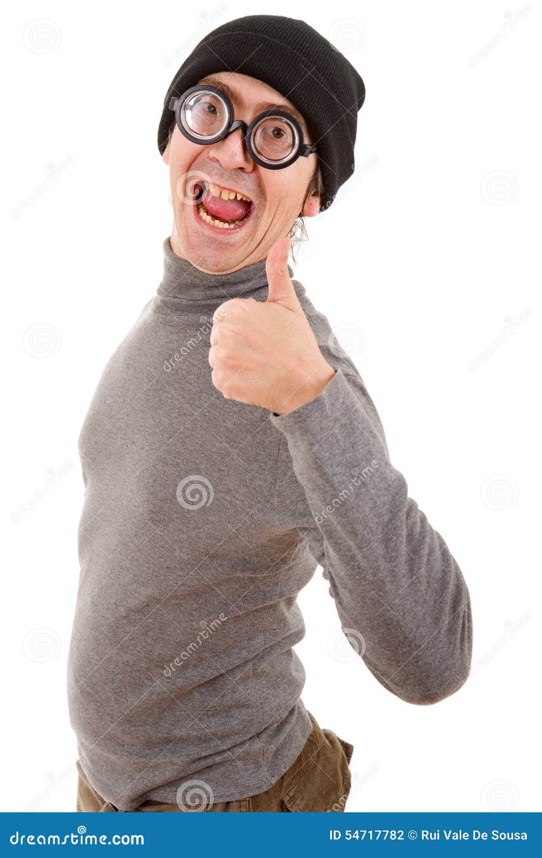 Hombre del friki foto de archivo. Imagen de suéter, facial - 54717782