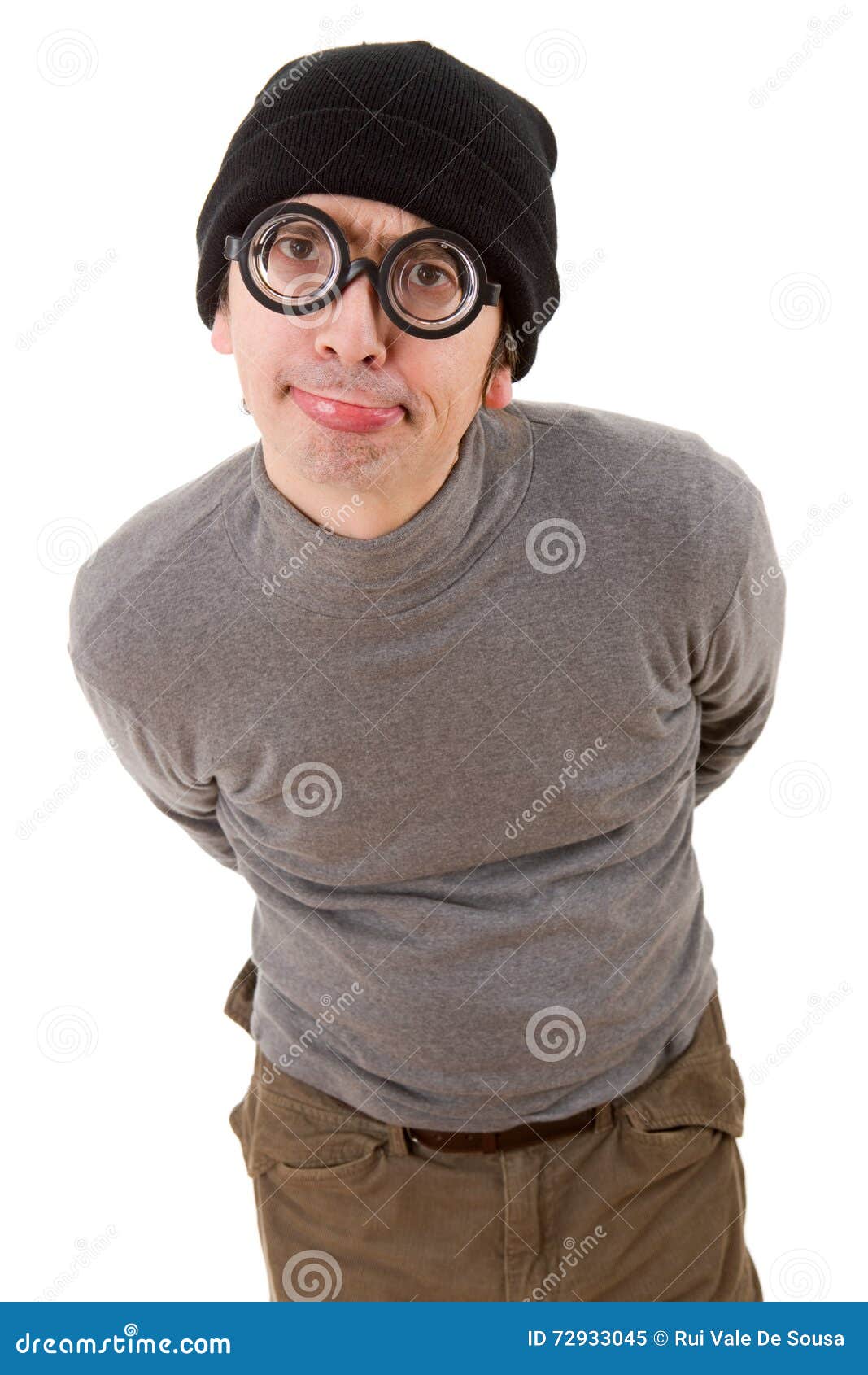 Hombre del friki imagen de archivo. Imagen de humor, loco - 72933045