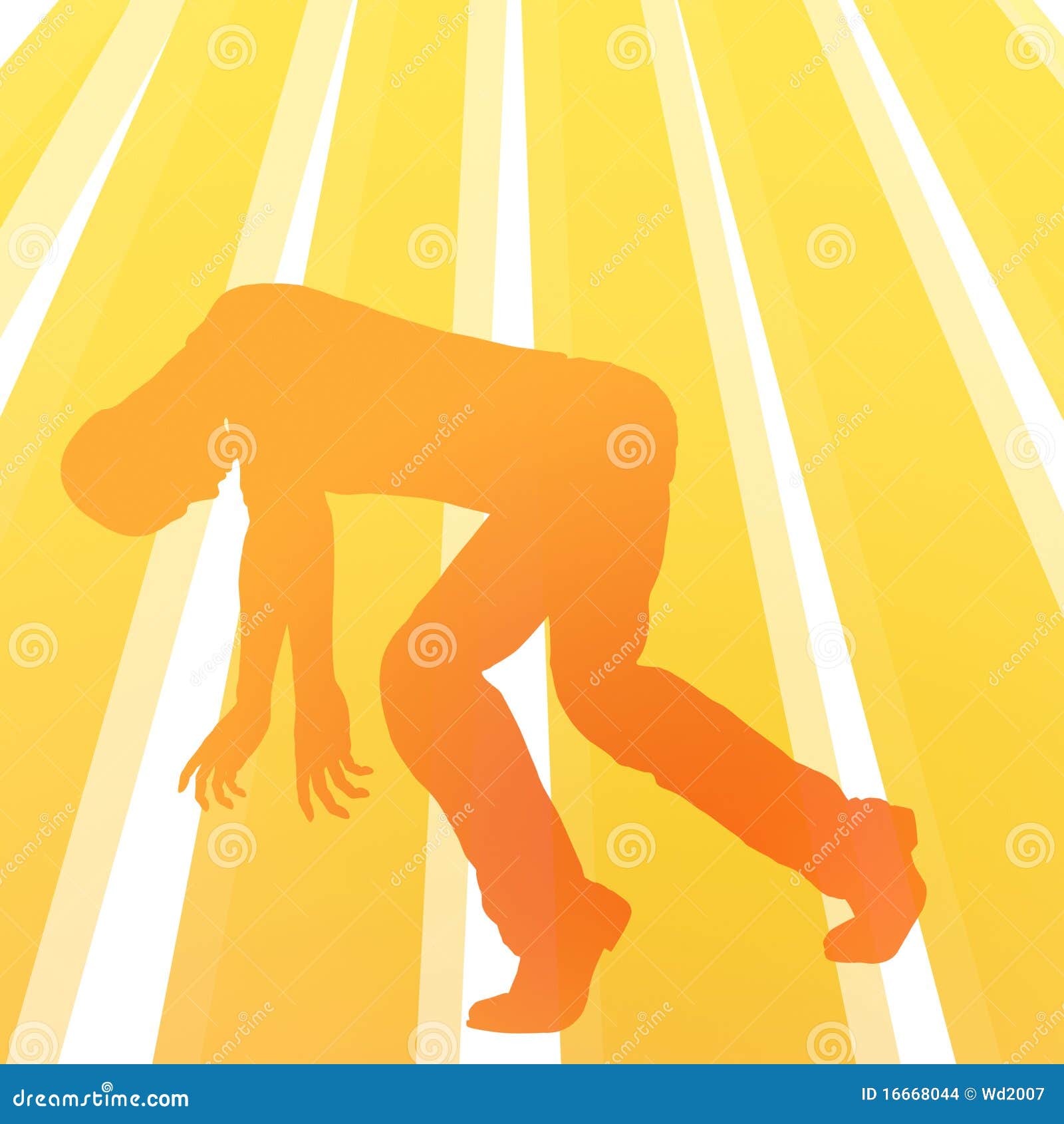 Hombre derrotado stock de ilustración. Ilustración de hombre - 16668044