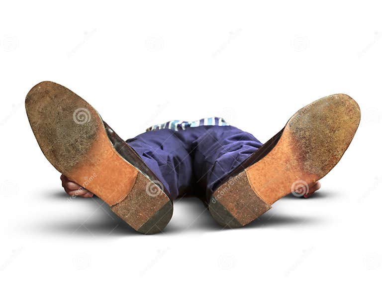 Hombre desmayado imagen de archivo. Imagen de mentira, muerto - 519125