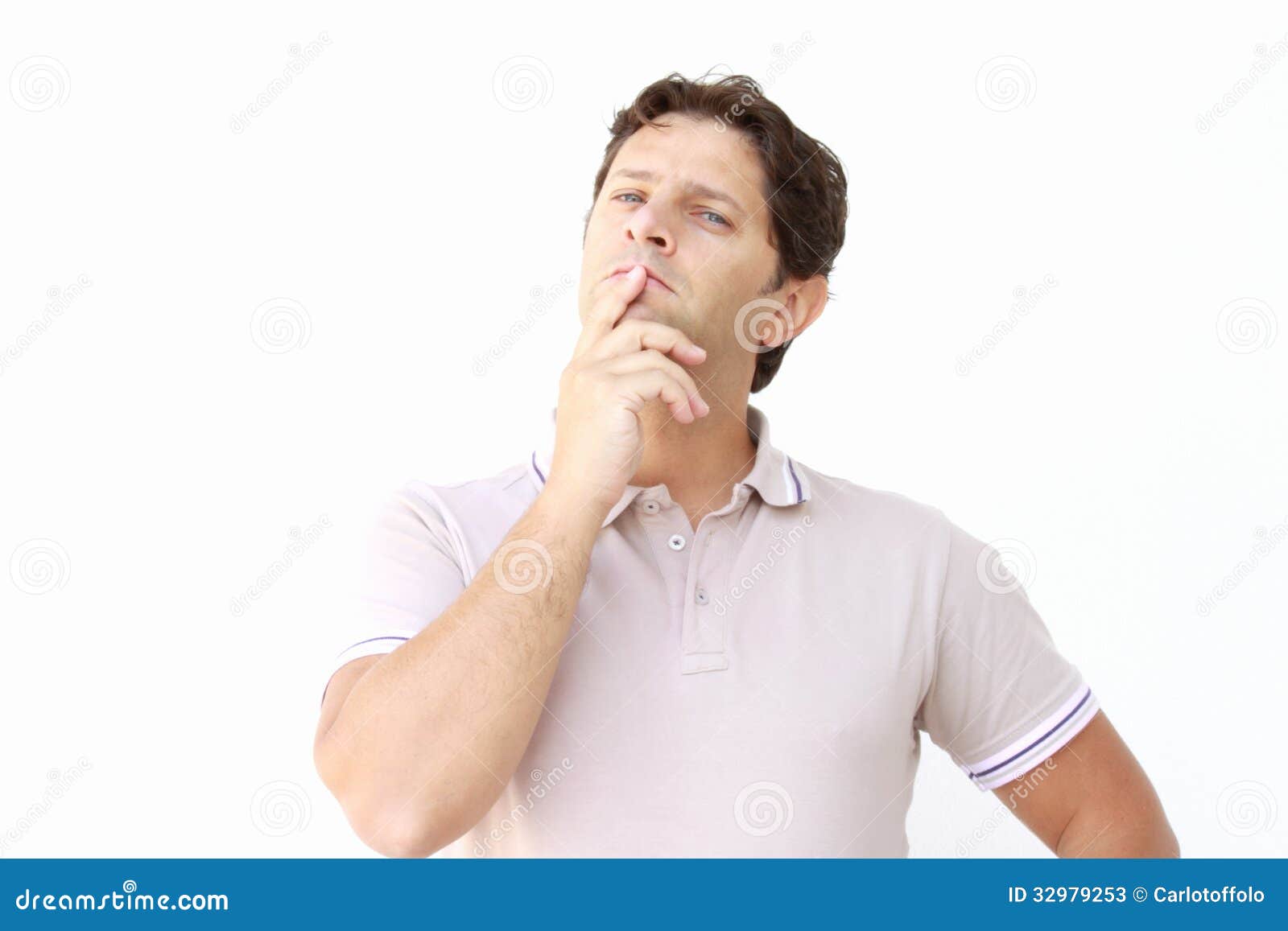 Hombre dudoso imagen de archivo. Imagen de oportunidades - 32979253