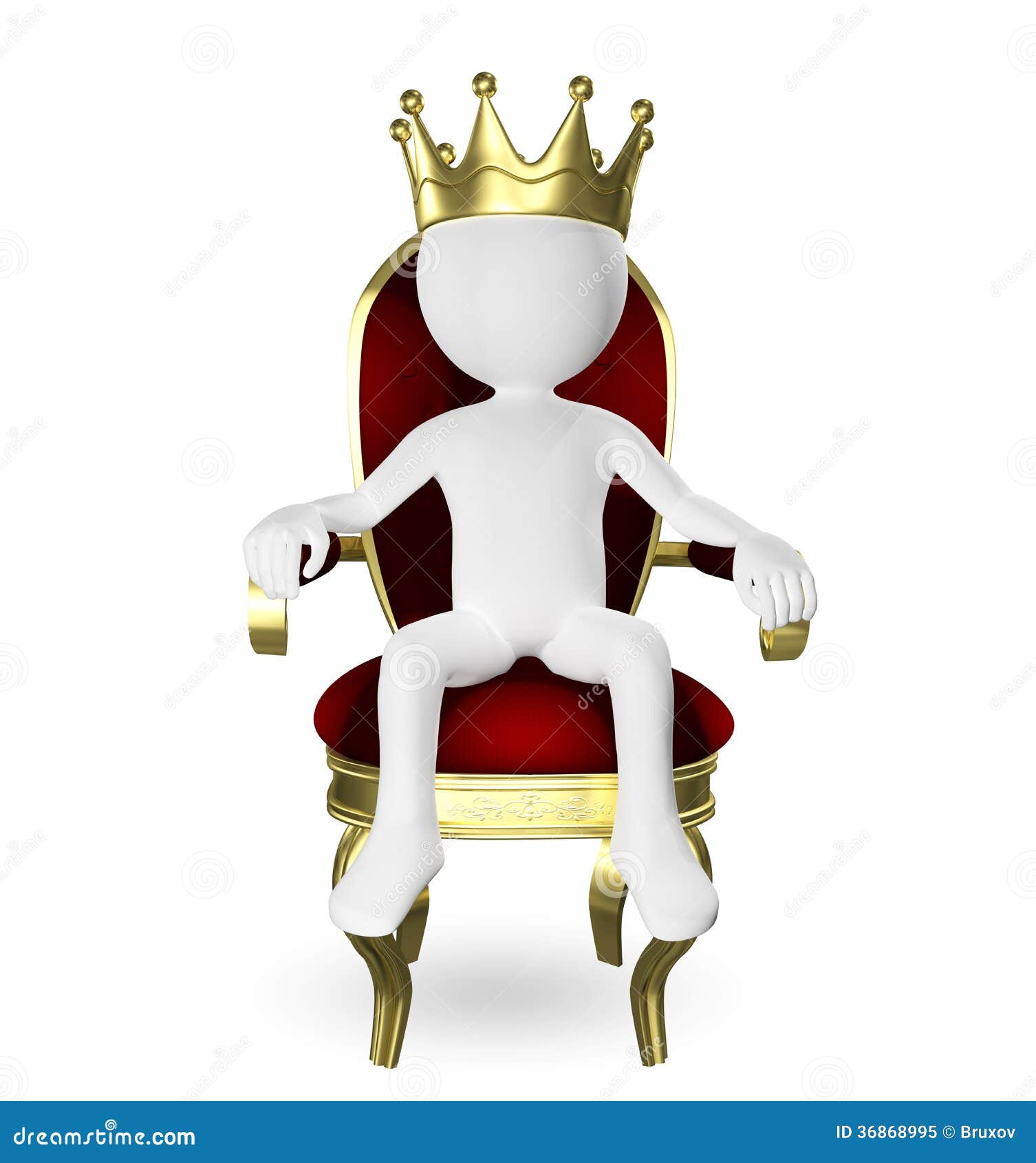 Hombre En El Trono Stock De Ilustración Ilustración De Hombre 36868995