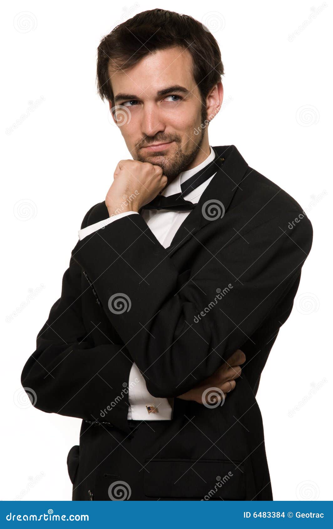 Hombre en smoking foto de archivo. Imagen de atractivo - 6483384