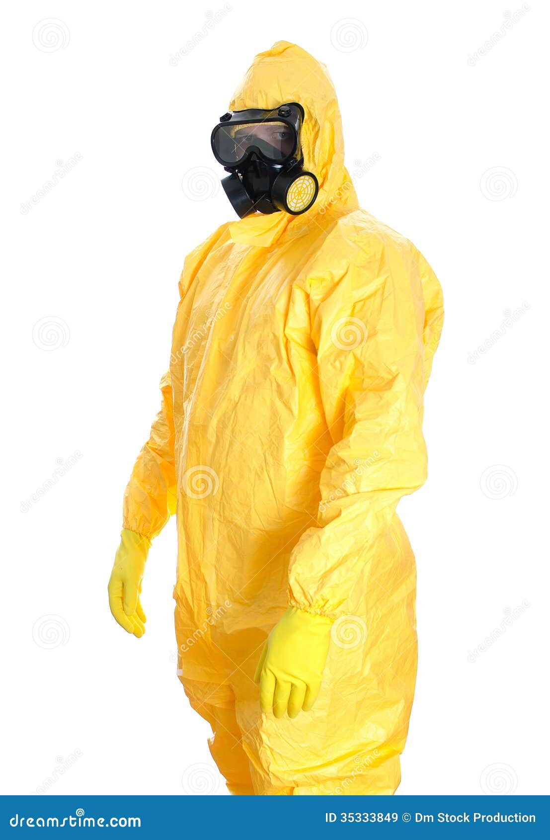 Hombre En Traje Protector Del Hazmat. Imagen de archivo - Imagen de ...