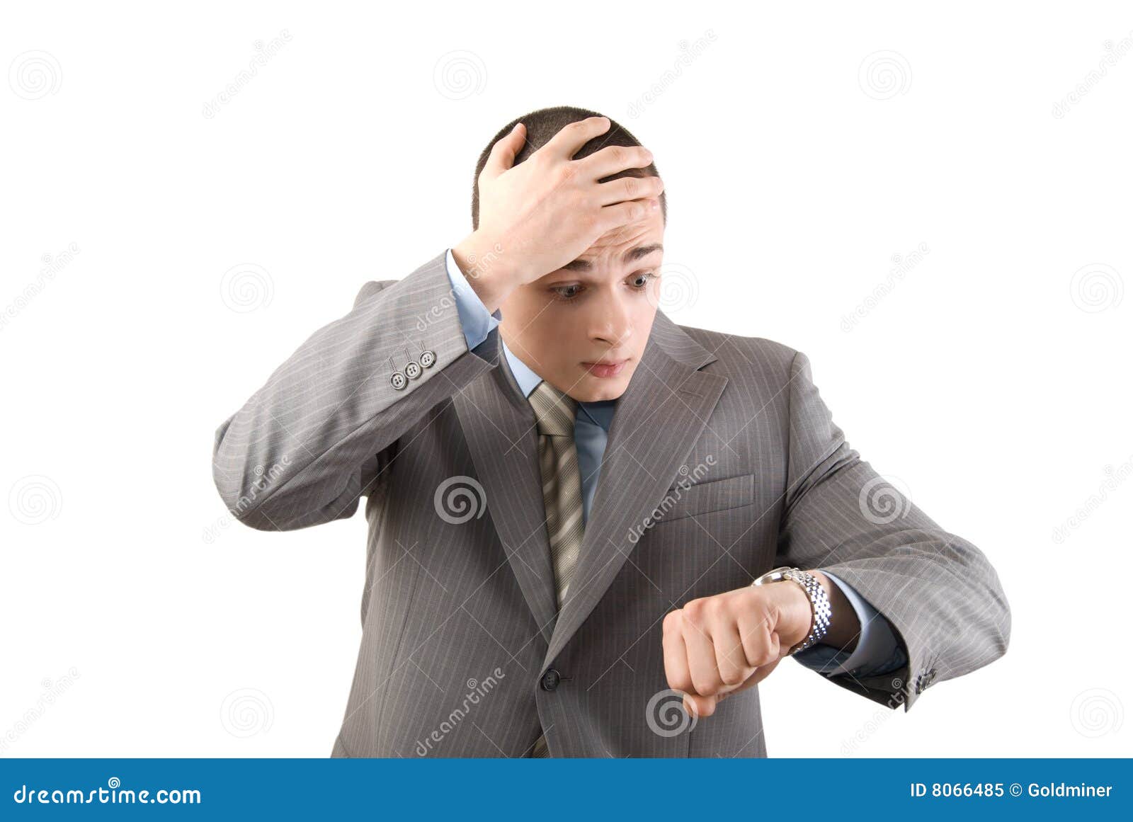 Hombre en una prisa imagen de archivo. Imagen de concepto - 8066485