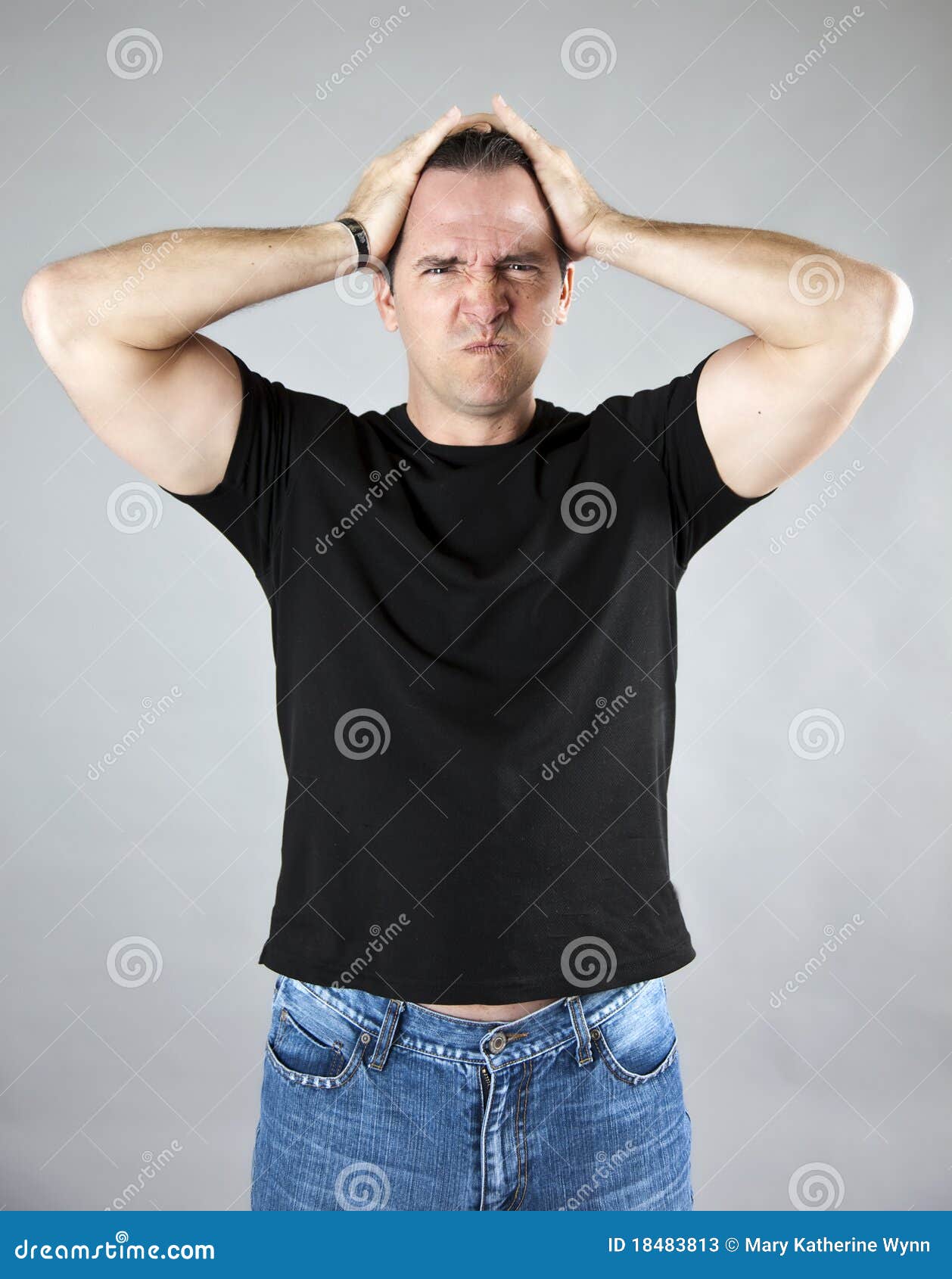 Hombre frustrado imagen de archivo. Imagen de trastorno - 18483813