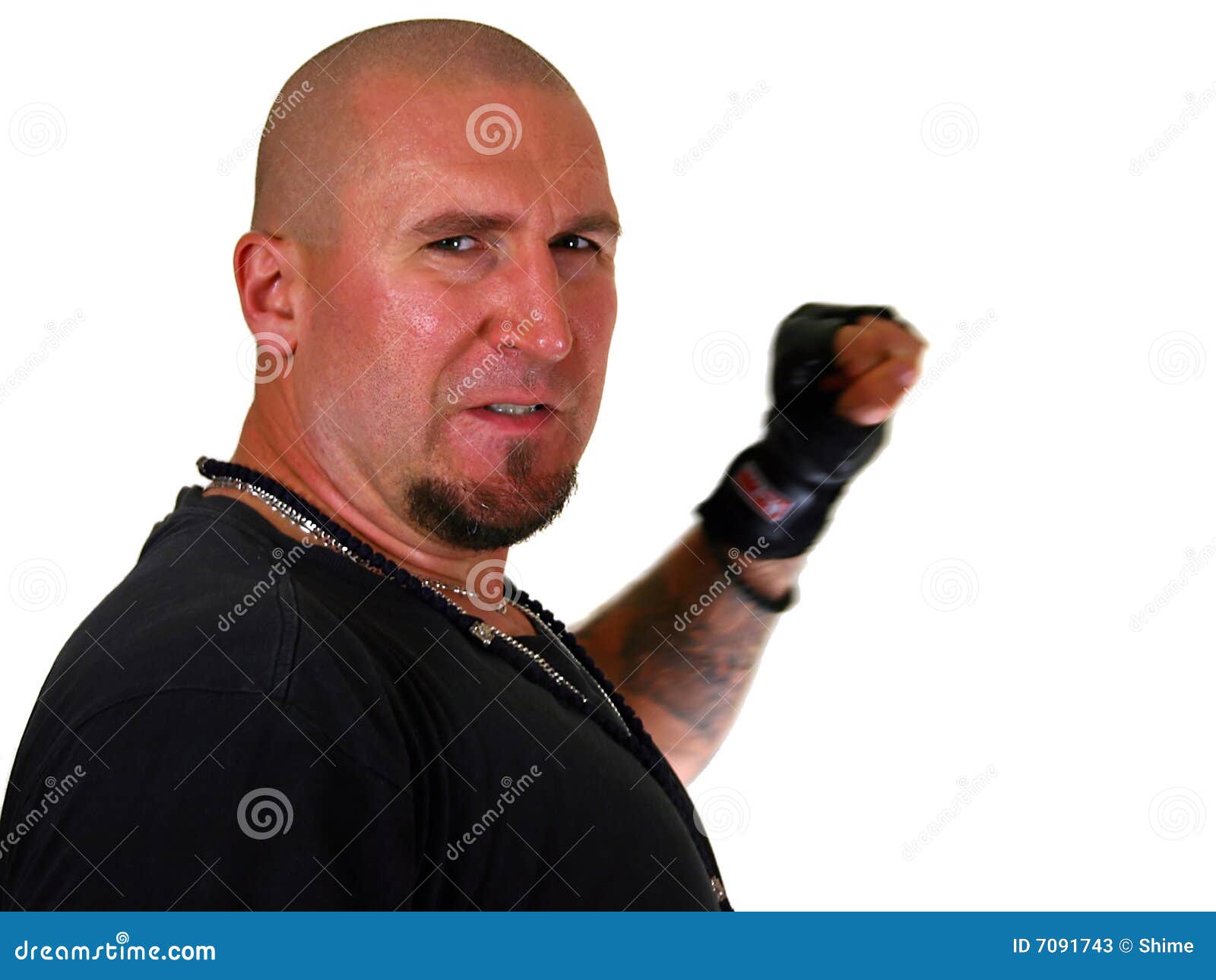 Hombre fuerte imagen de archivo. Imagen de guantes, cierre - 7091743