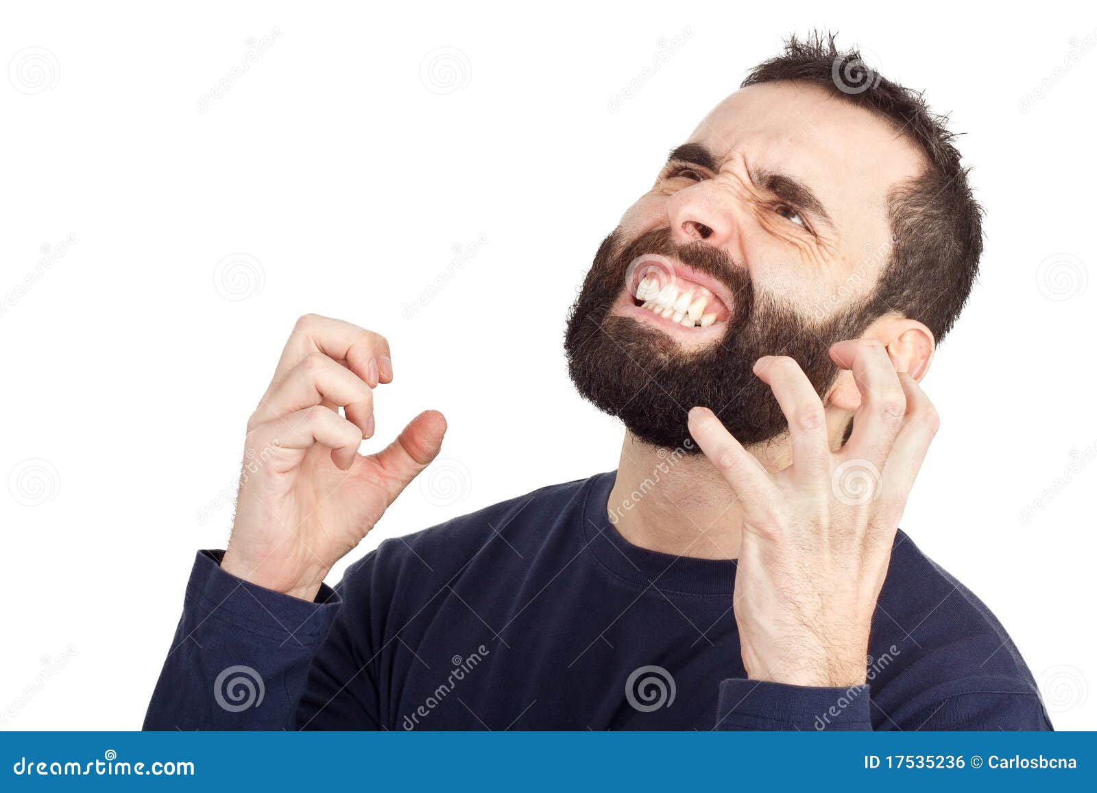 Hombre furioso foto de archivo. Imagen de enojado, treinta - 17535236