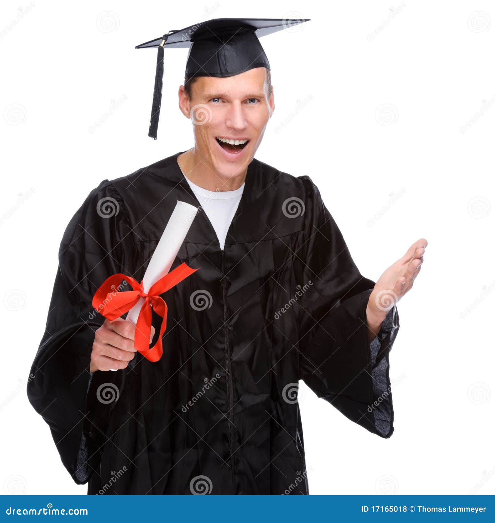 Hombre graduado foto de archivo. Imagen de aspiraciones - 17165018