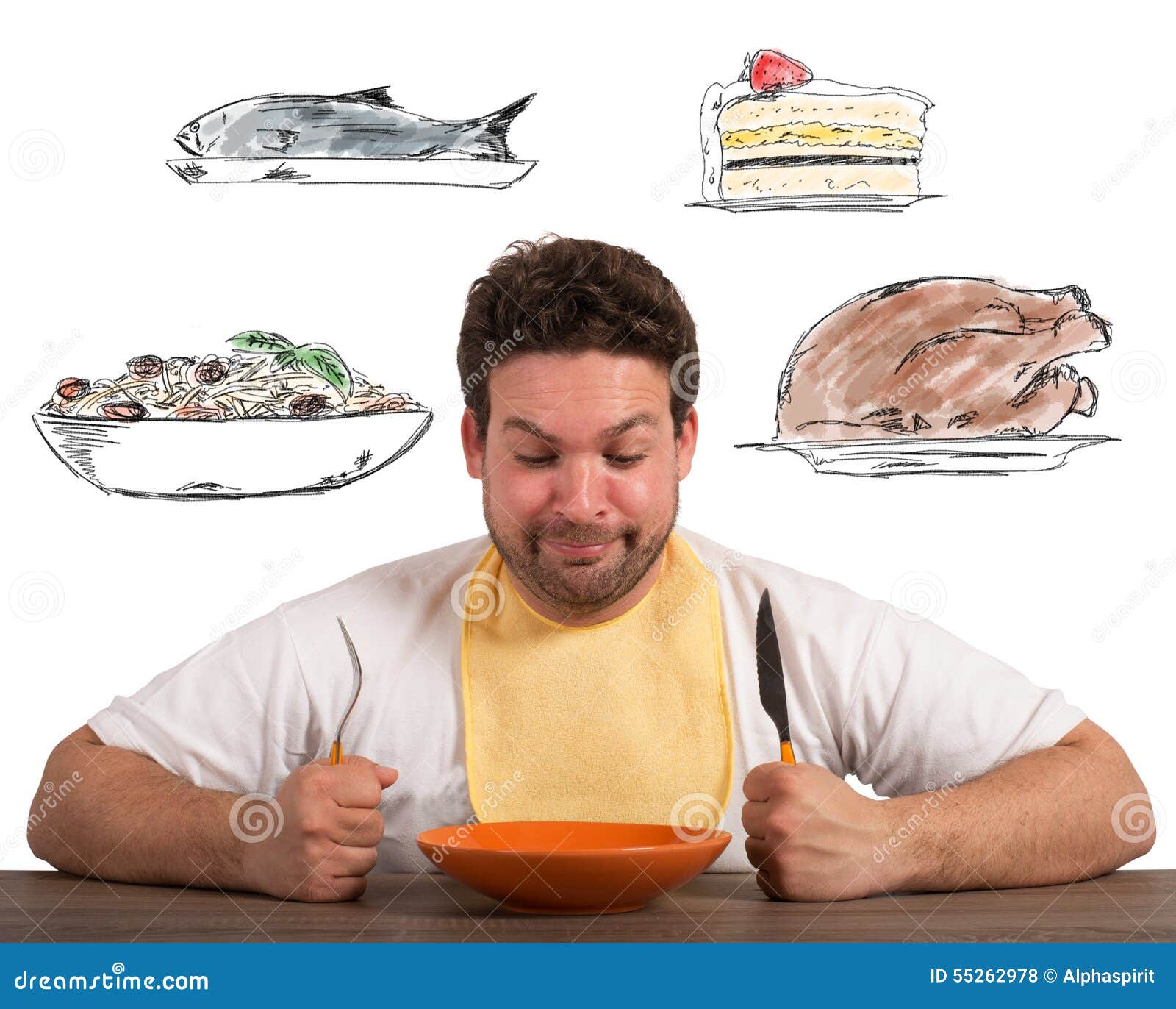 Hombre hambriento foto de archivo. Imagen de hombre, hambre - 55262978