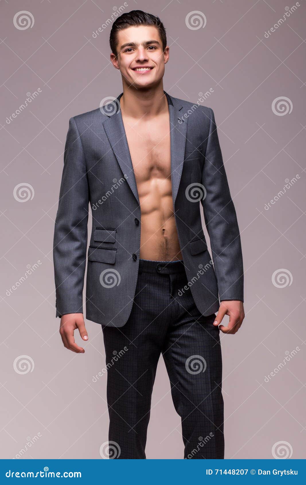 Hombre Hermoso En Traje En El Torso Imagen de archivo - Imagen de negro ...
