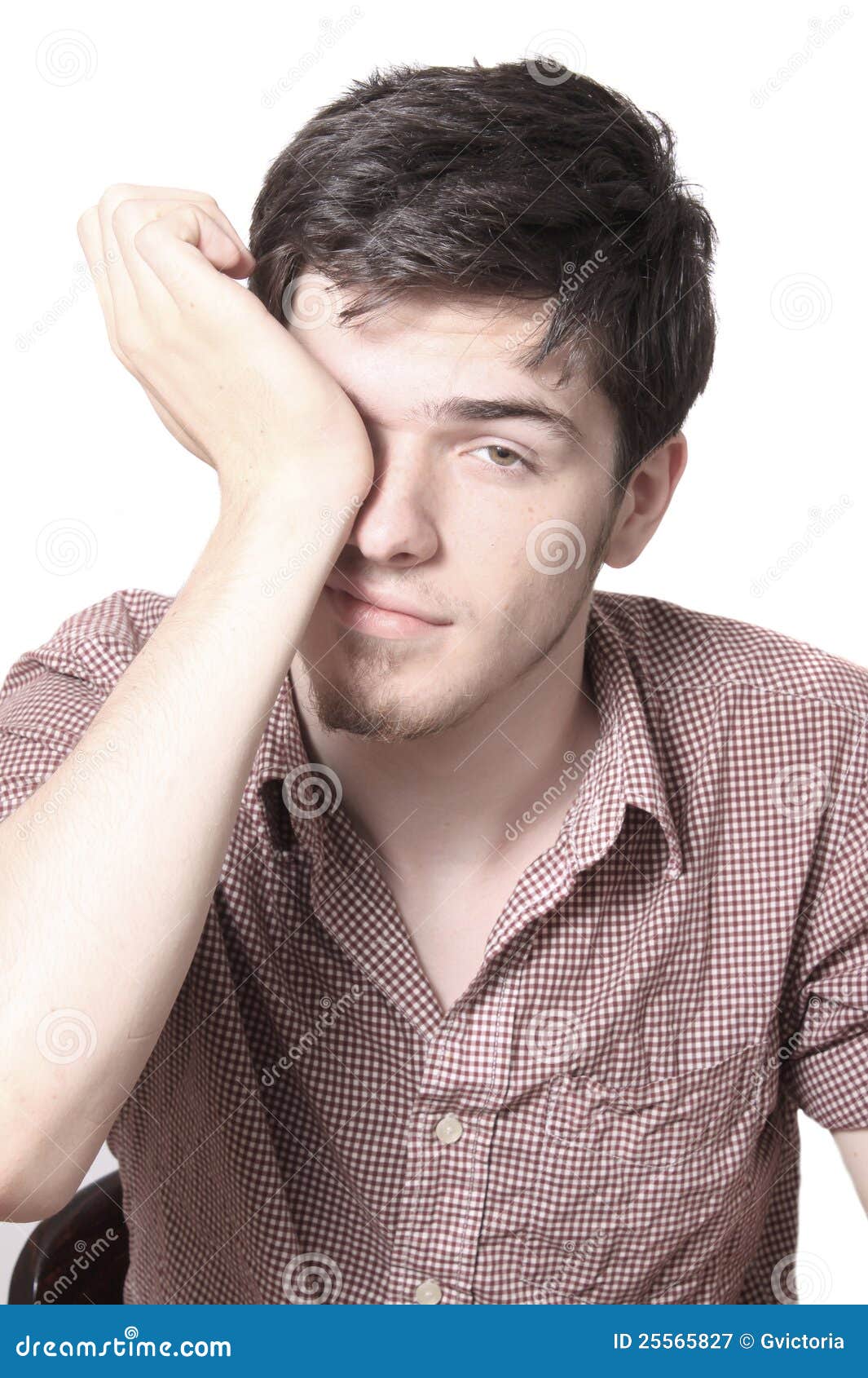 Hombre joven cansado imagen de archivo. Imagen de agotado - 25565827