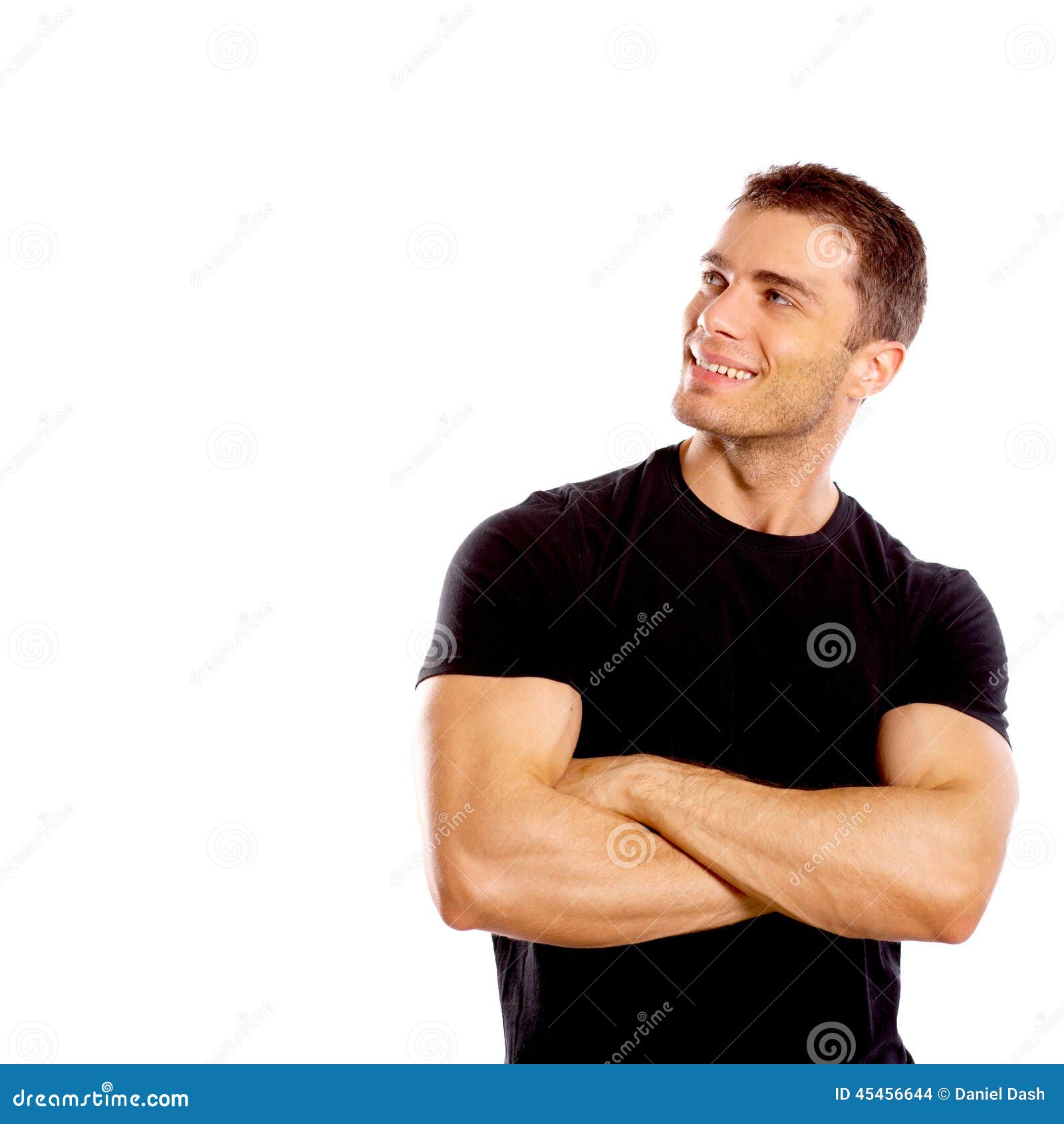 Hombre Joven Confiado Hermoso Sonriente Foto de archivo - Imagen de ...