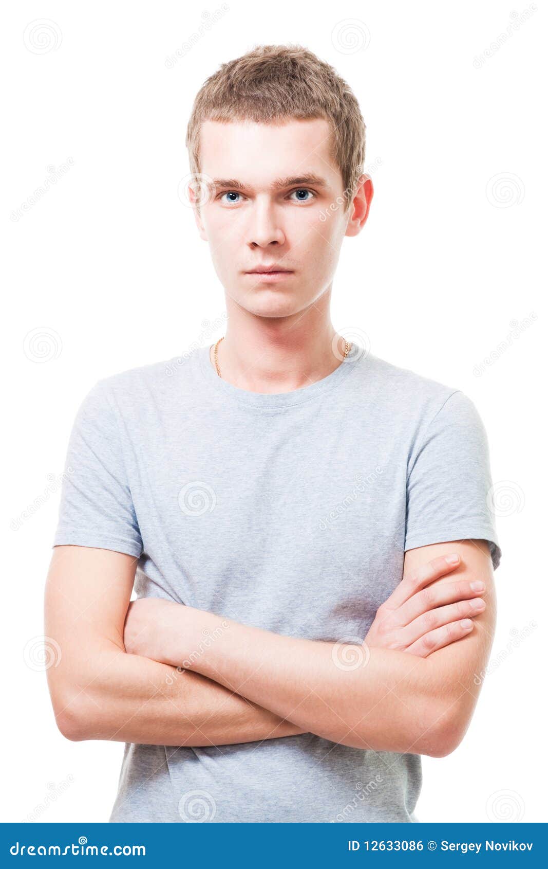 Hombre Joven Serio Confidente Foto de archivo - Imagen de imagen, cara ...