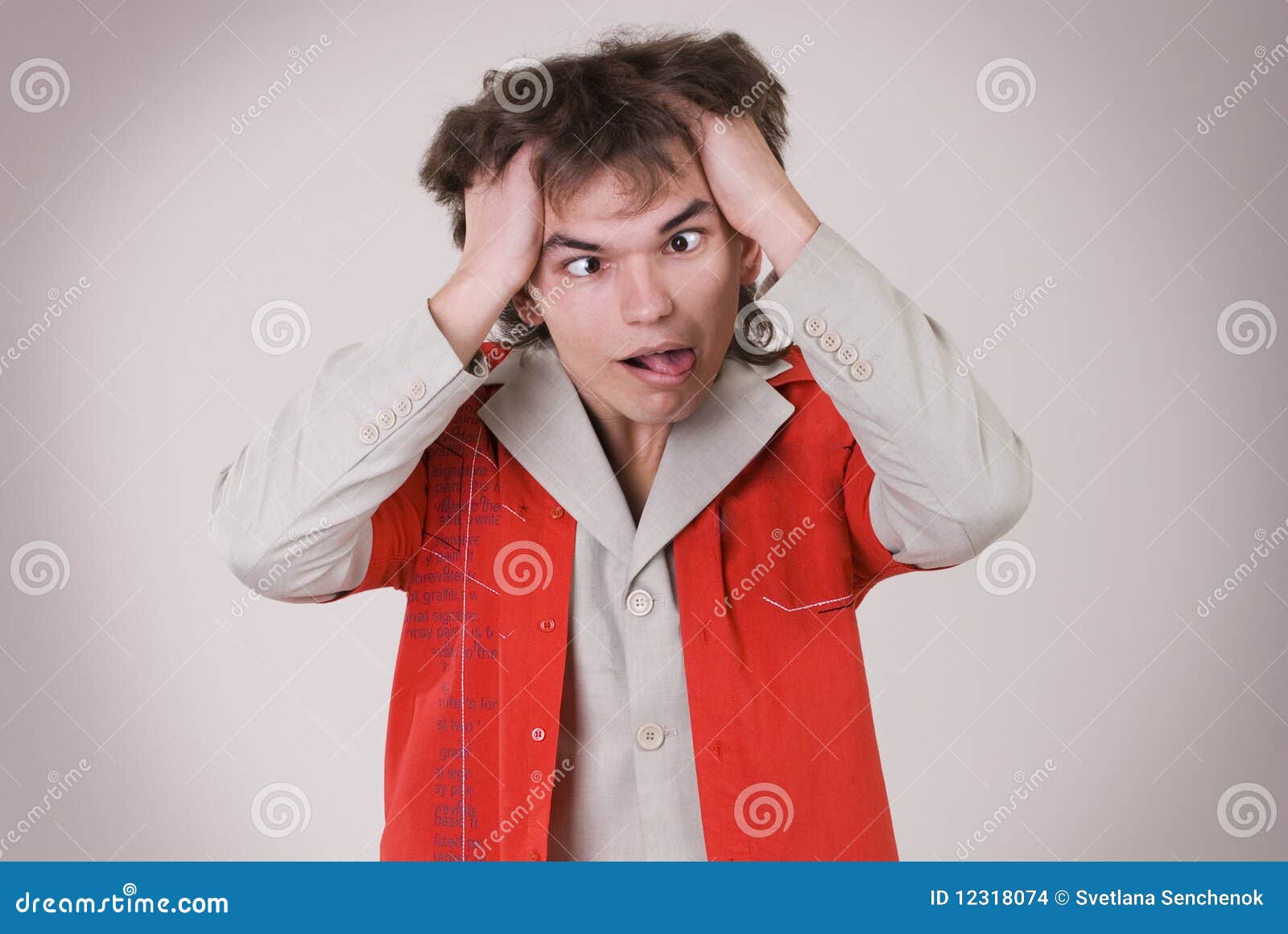 Hombre loco foto de archivo. Imagen de profesional, cara - 12318074