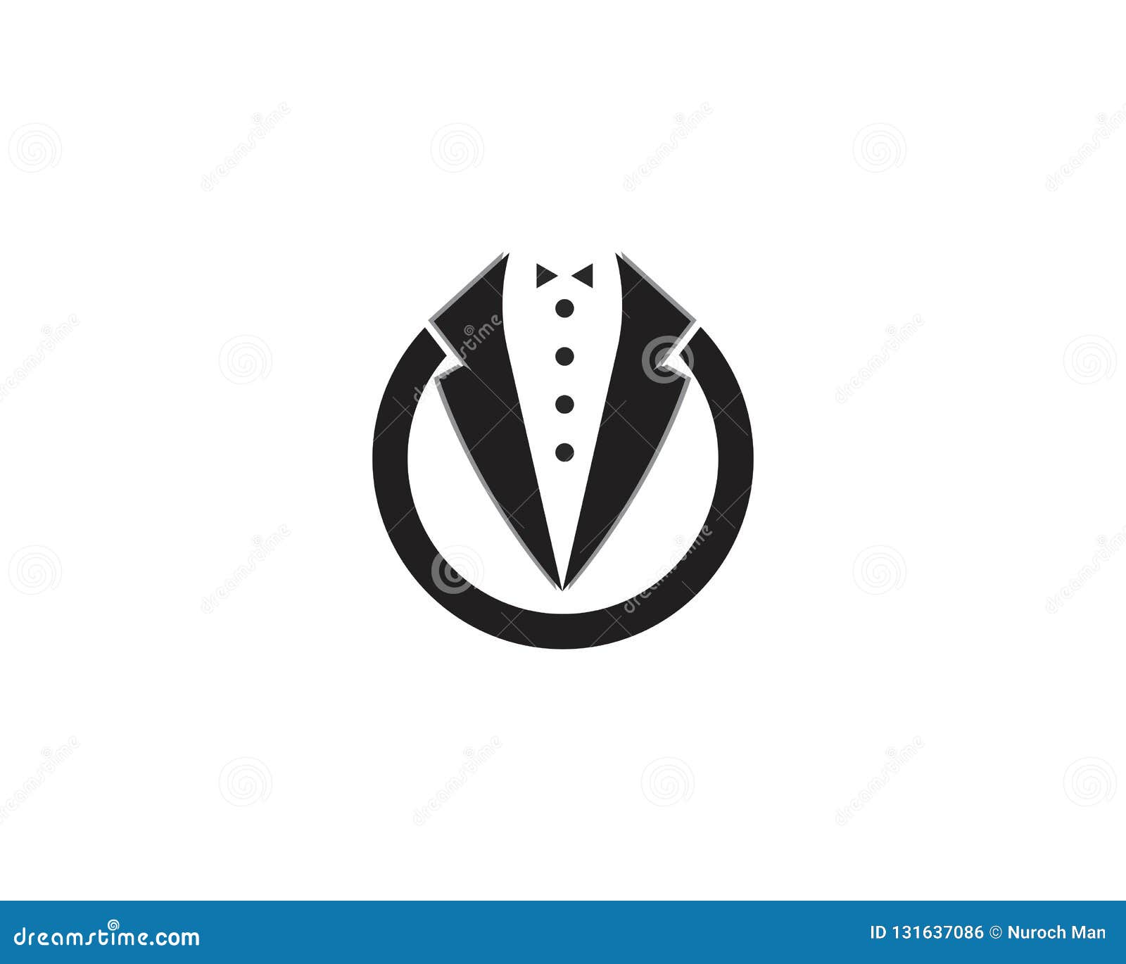 Hombre Logo Iocn Del Smoking Ilustración del Vector - Ilustración de ...