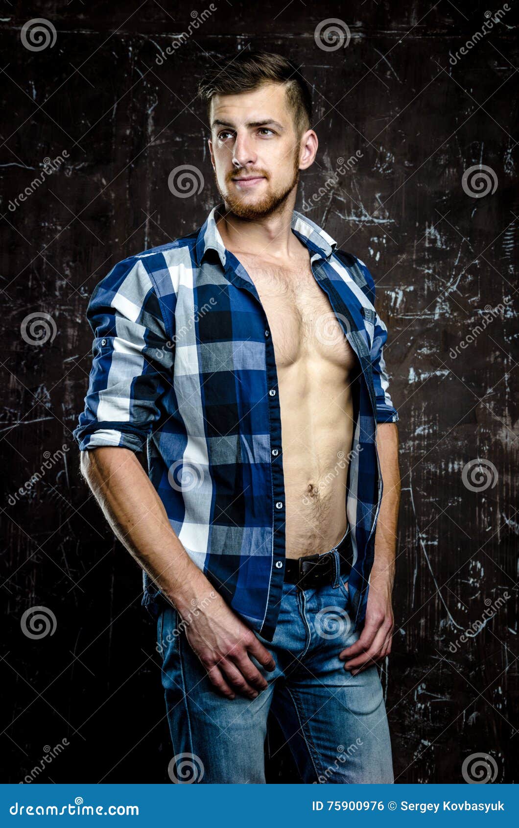 Hombre Machista Con El Torso Desnudo Foto de archivo - Imagen de modelo ...