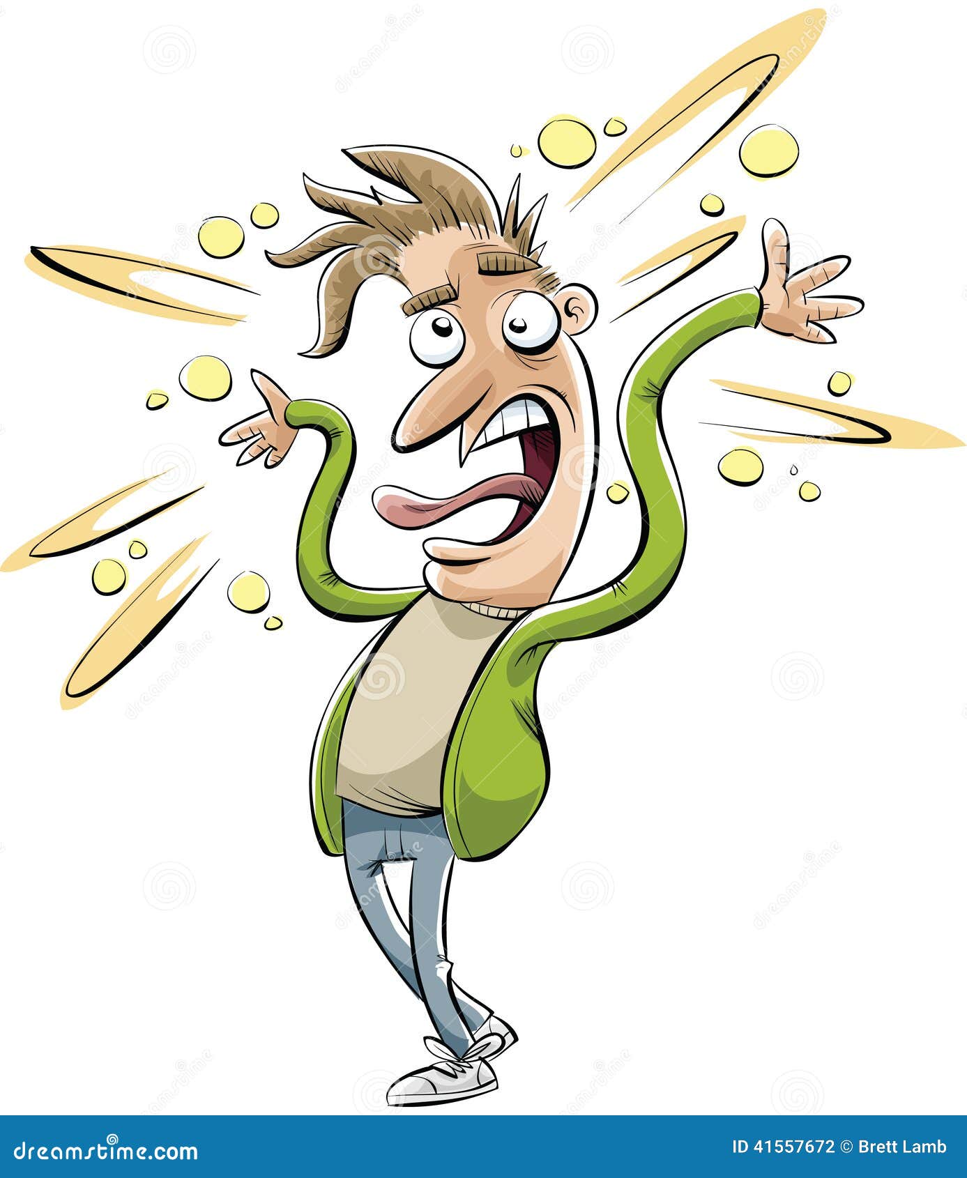 Hombre mareado stock de ilustración. Ilustración de divertido - 41557672