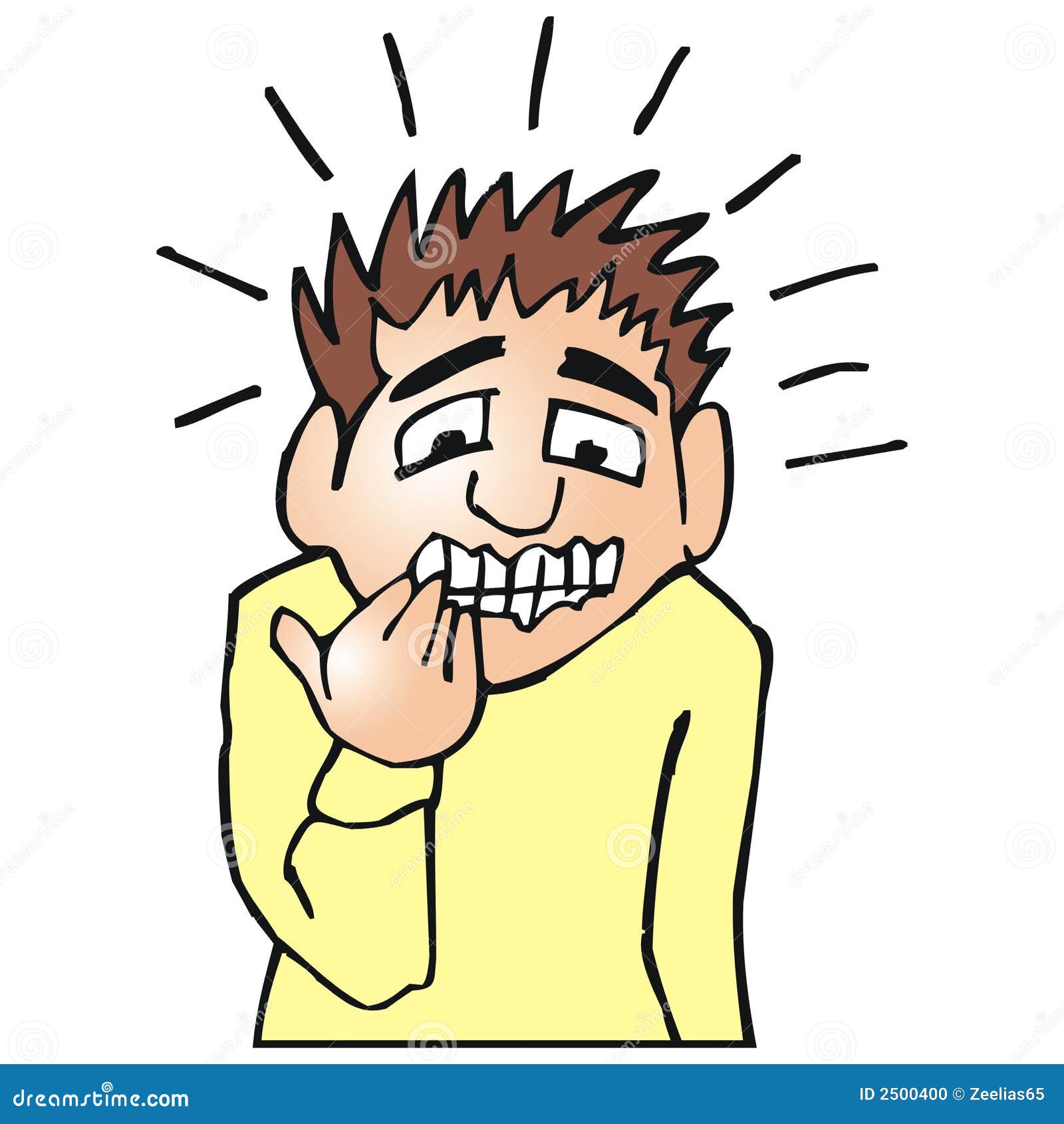 Hombre Nervioso Foto de archivo - Imagen: 2500400