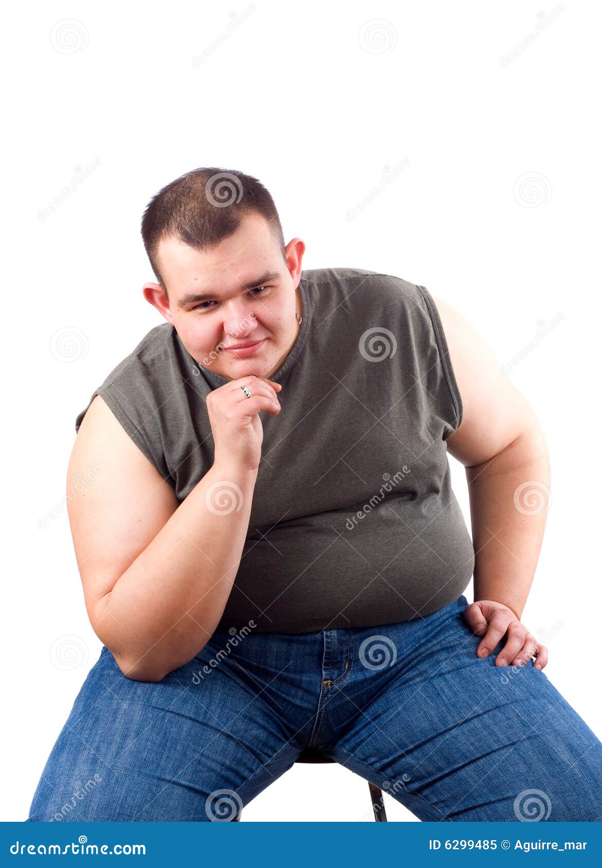 Hombre obeso imagen de archivo. Imagen de muchacho, obeso - 6299485