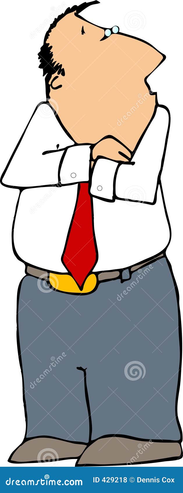 Hombre obstinado stock de ilustración. Ilustración de brazos - 429218