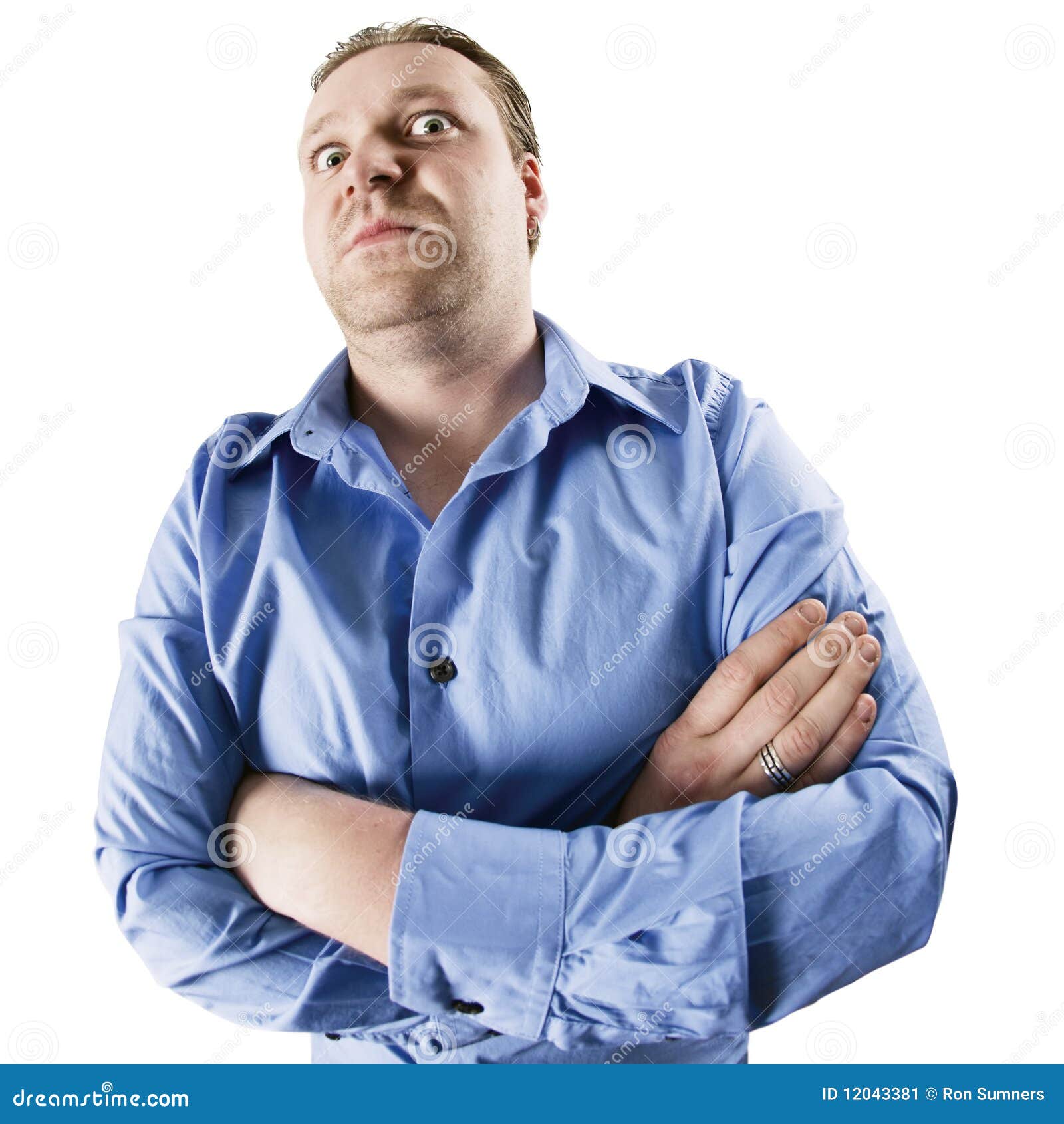 Hombre obstinado enojado imagen de archivo. Imagen de pescados - 12043381