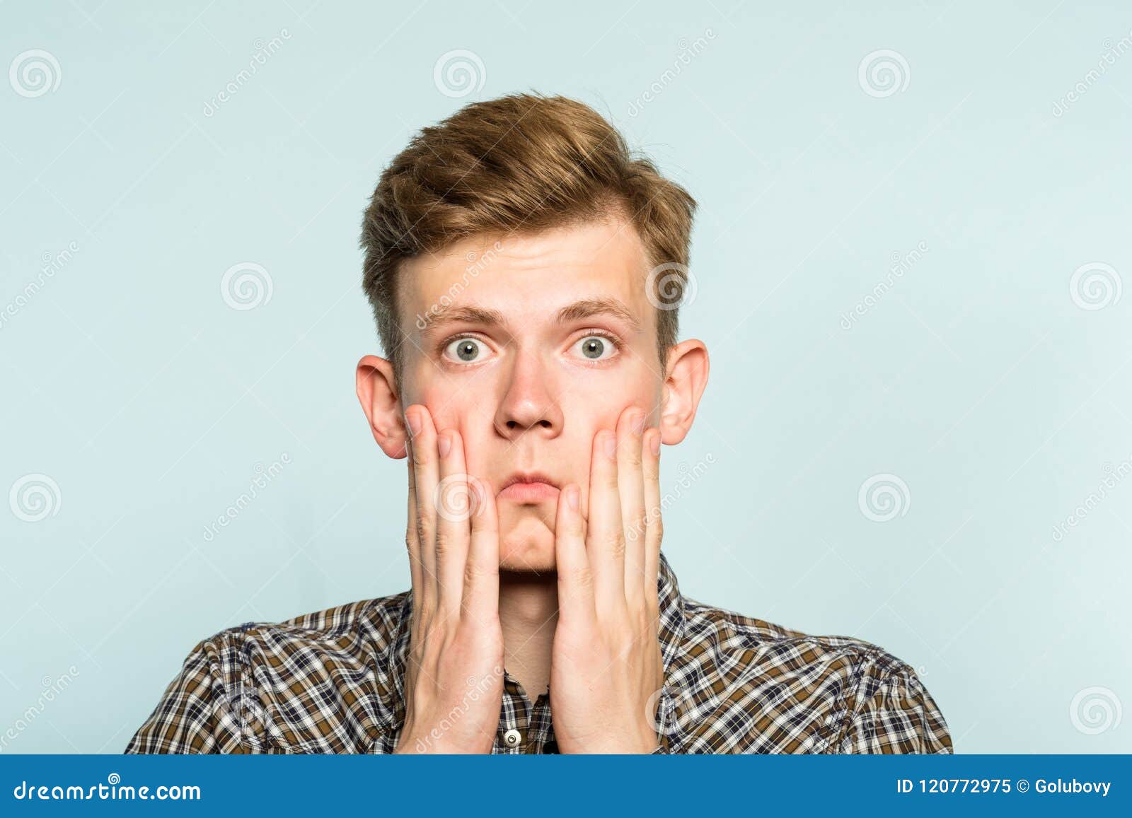 Hombre Pasmado Gobsmacked Mudo Chocado Imagen de archivo - Imagen de ...