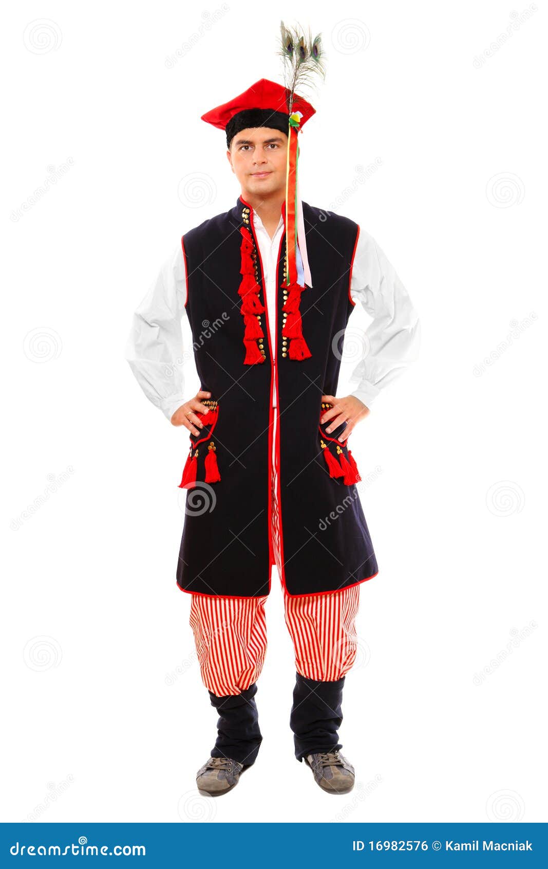 Hombre Polaco En Un Equipo Tradicional Foto de archivo - Imagen de muchacho, joven: 16982576