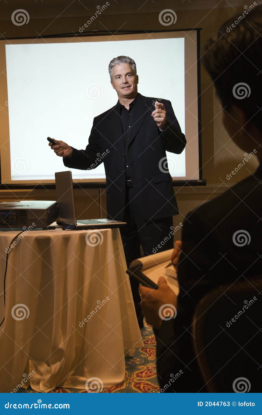 Hombre Que Da La Presentación. Imagen de archivo - Imagen de gente ...