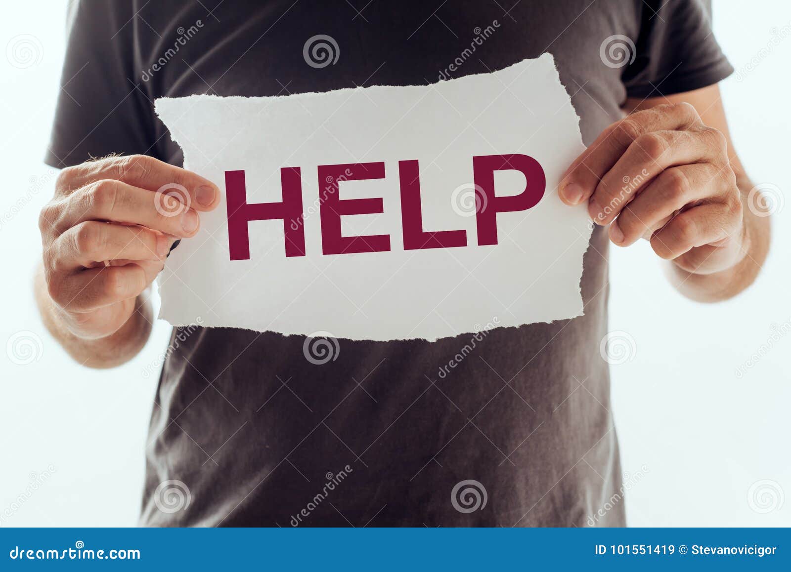 Hombre Que Pide Ayuda Y Ayuda Imagen de archivo - Imagen de partidario ...