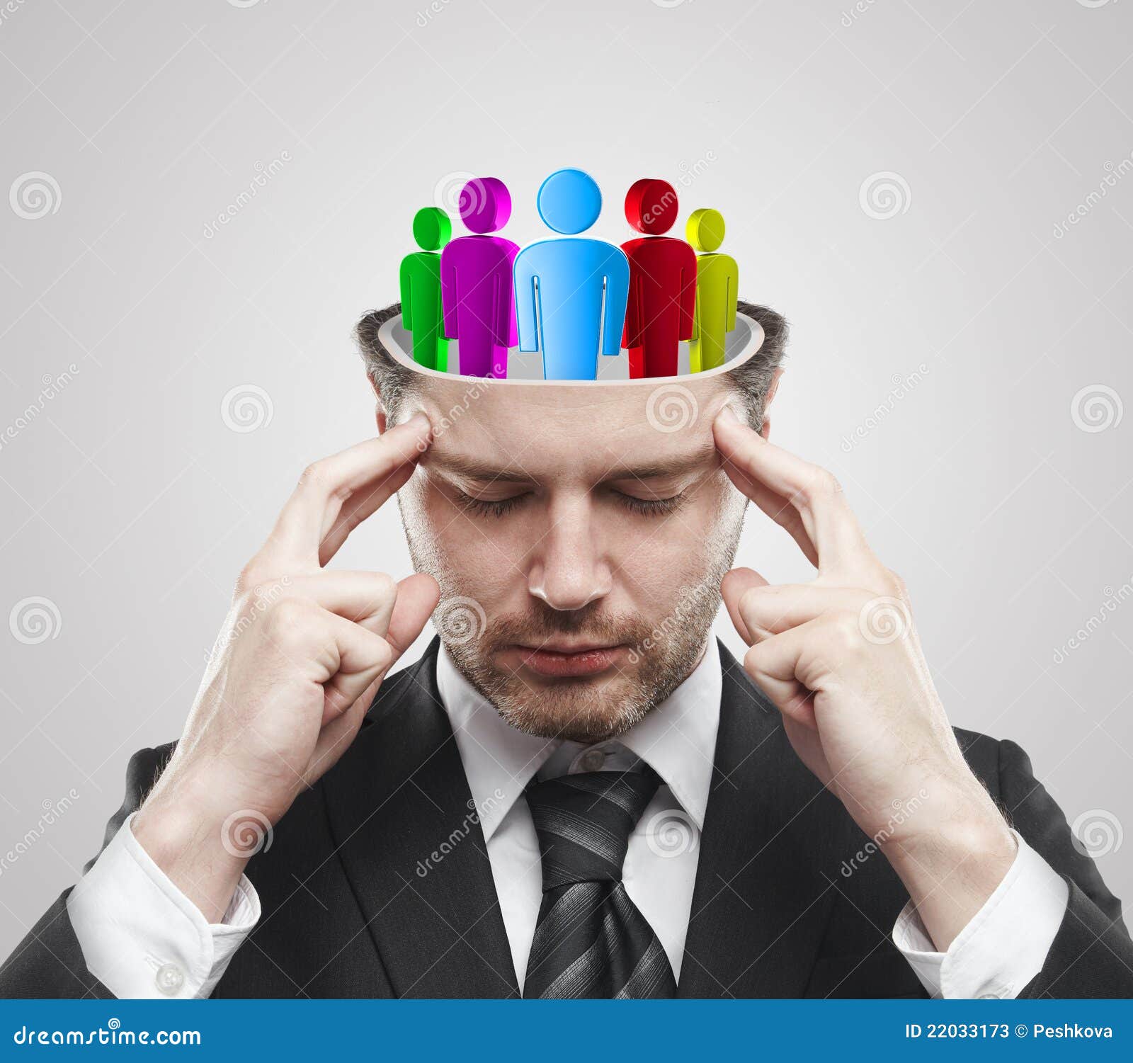 Hombre Razonable Con La Gente Social Adentro Imagen de archivo - Imagen ...