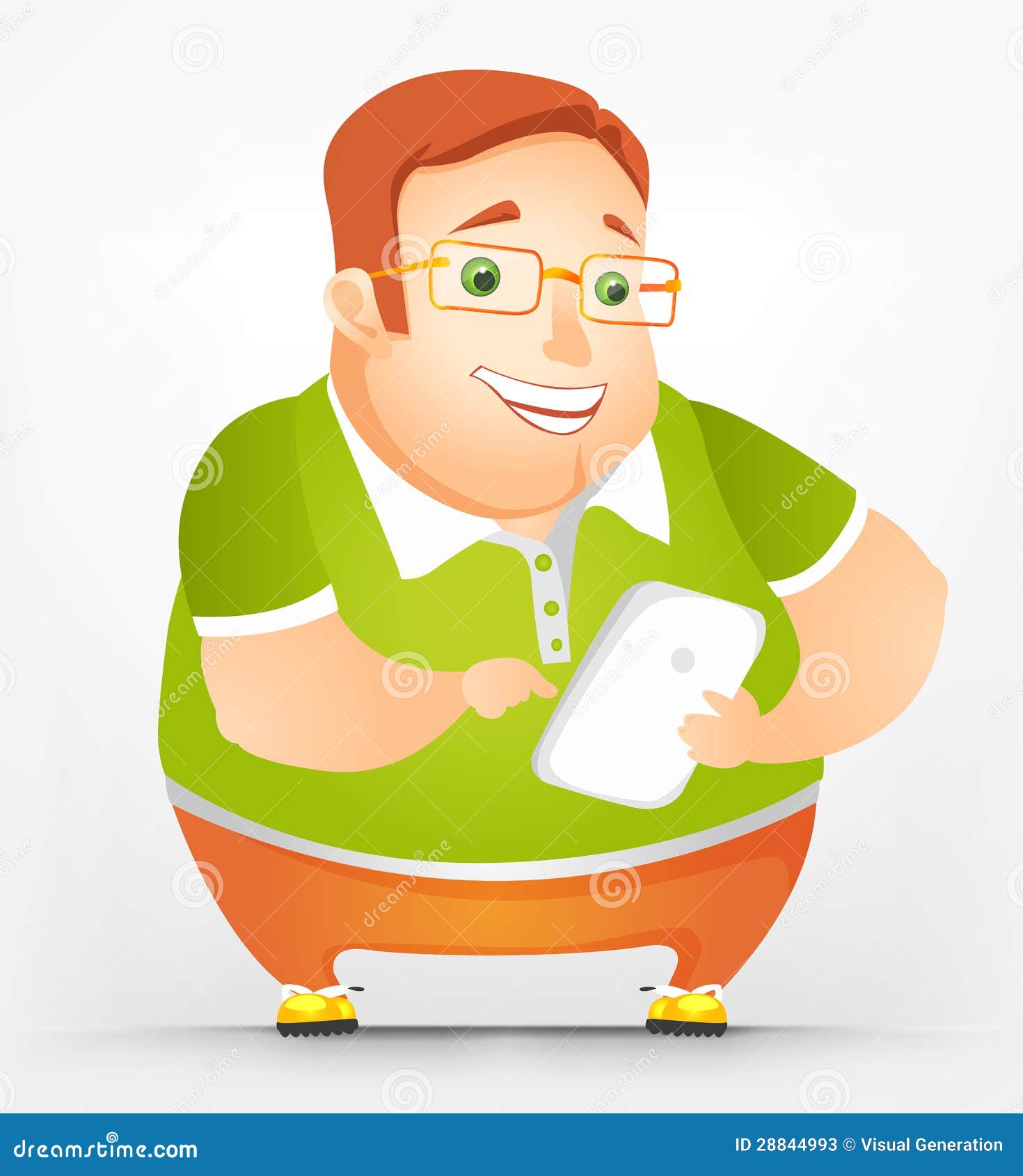 Hombre rechoncho alegre ilustración del vector. Ilustración de bigote ...