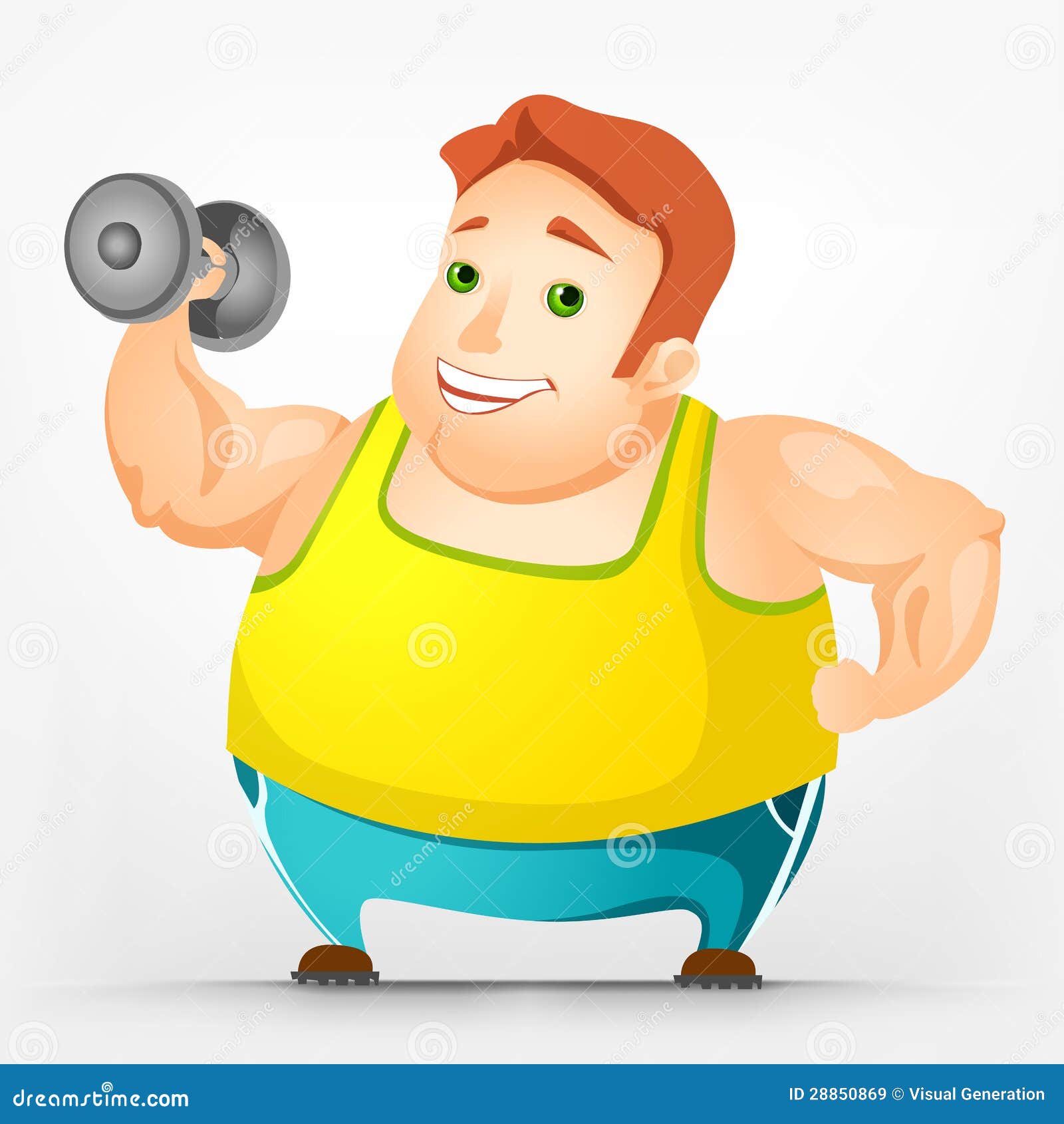 Hombre rechoncho alegre ilustración del vector. Ilustración de ...