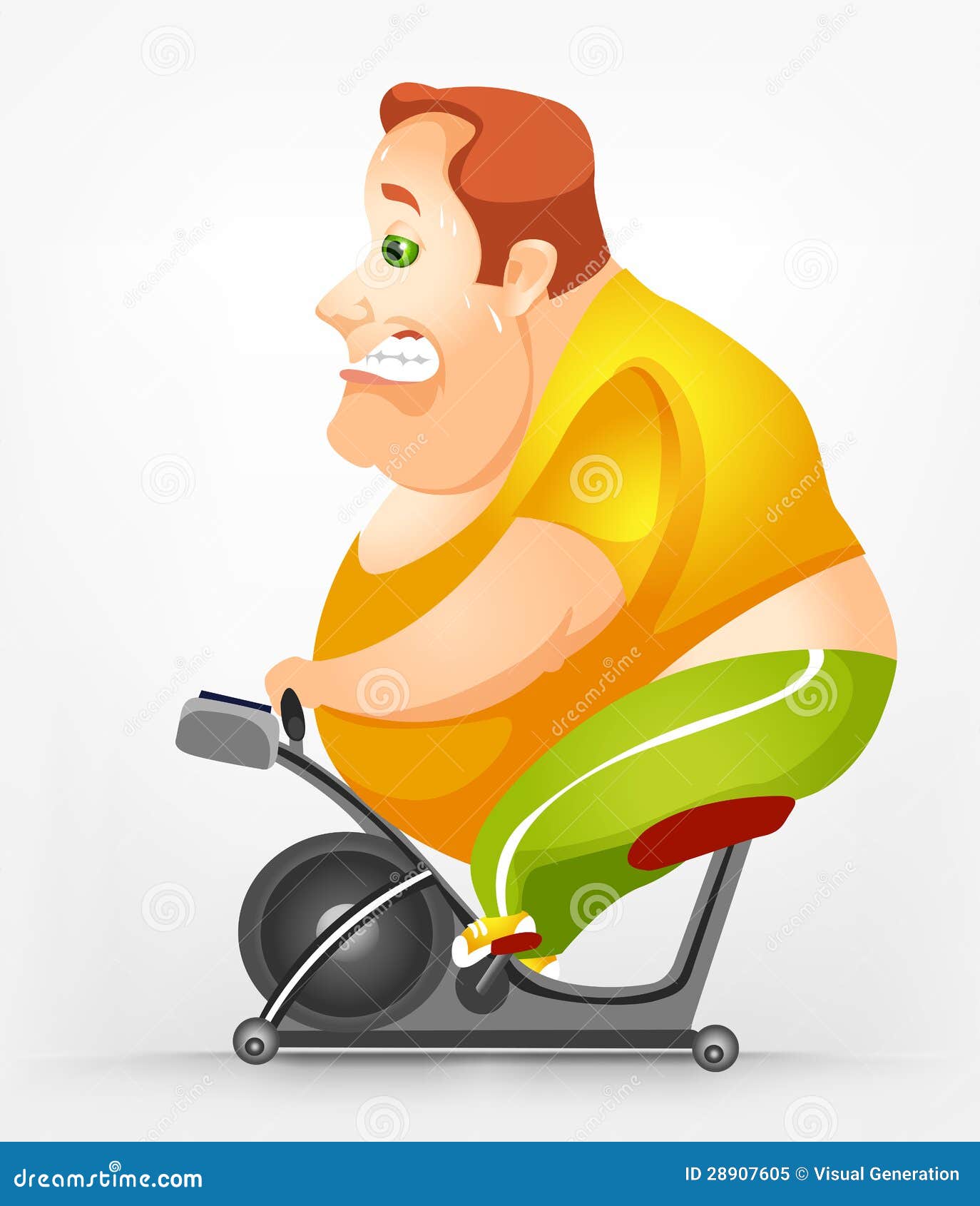 Hombre rechoncho alegre ilustración del vector. Ilustración de hombre ...