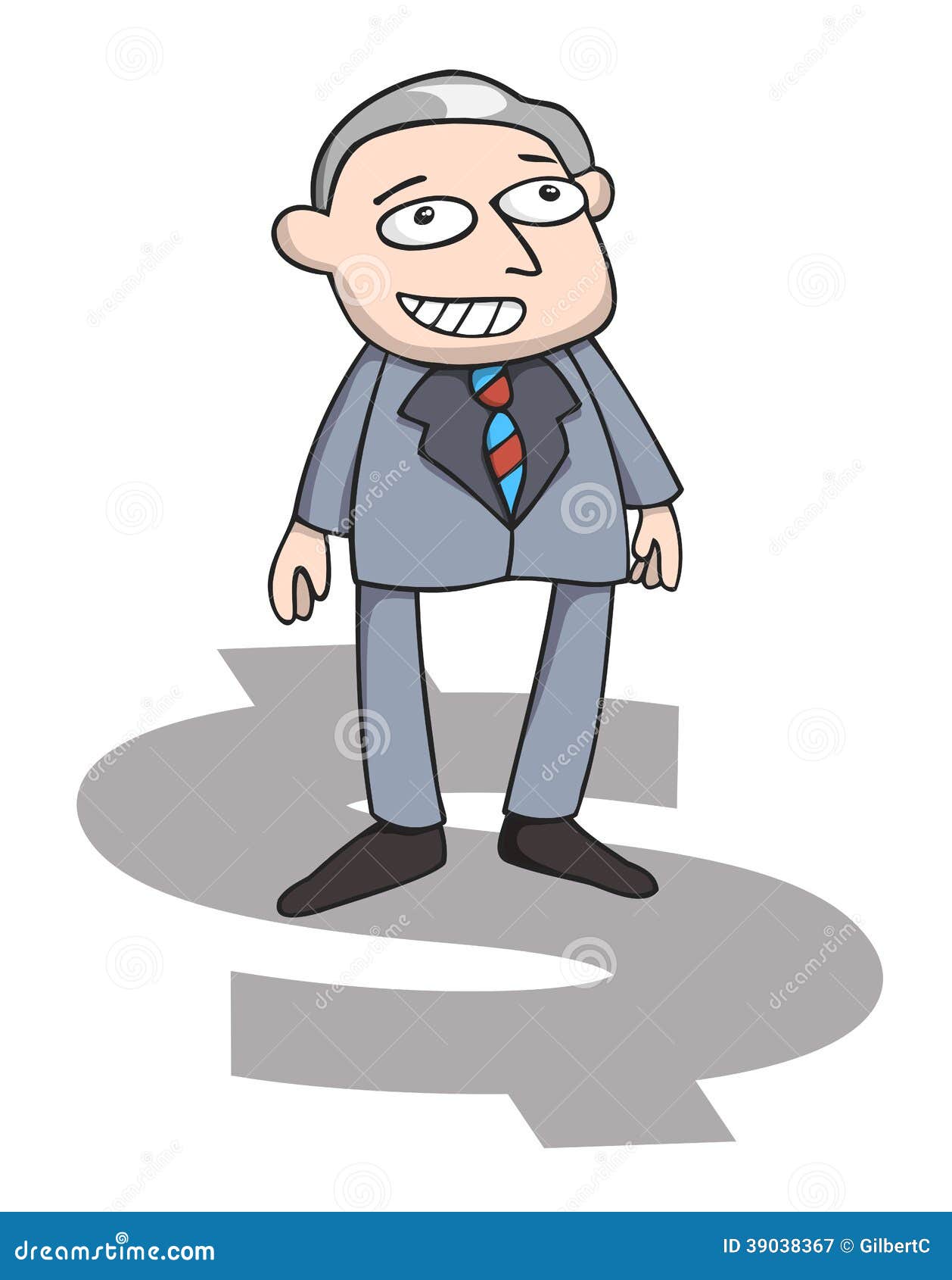 Hombre rico ilustración del vector. Ilustración de rico - 39038367