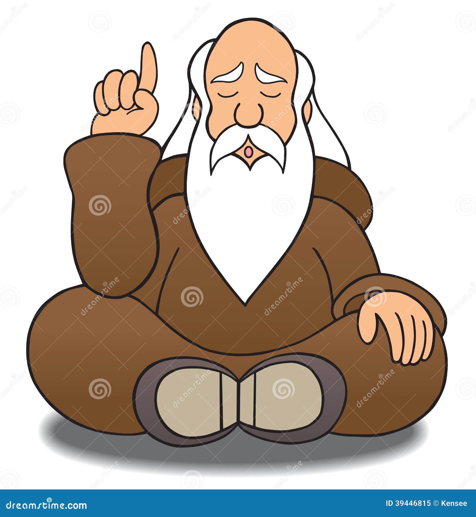 Hombre sabio ilustración del vector. Ilustración de calvo - 39446815