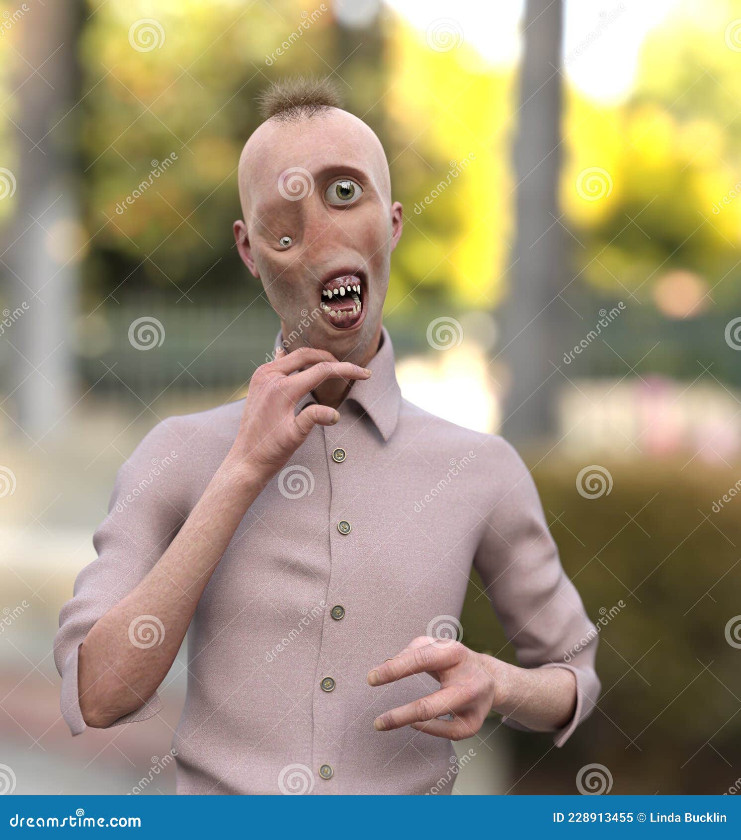 Hombre Severamente Deformado Stock de ilustración - Ilustración de ...