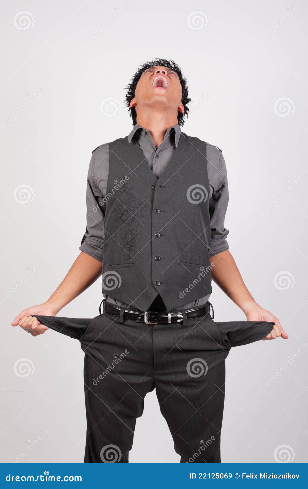 Hombre sin el dinero imagen de archivo. Imagen de imagen - 22125069