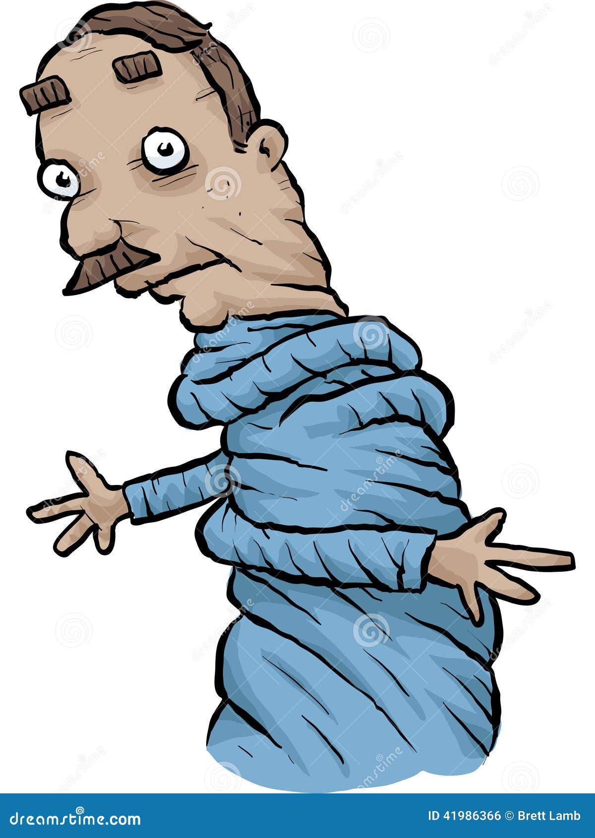 Hombre torcido stock de ilustración. Ilustración de firmemente - 41986366