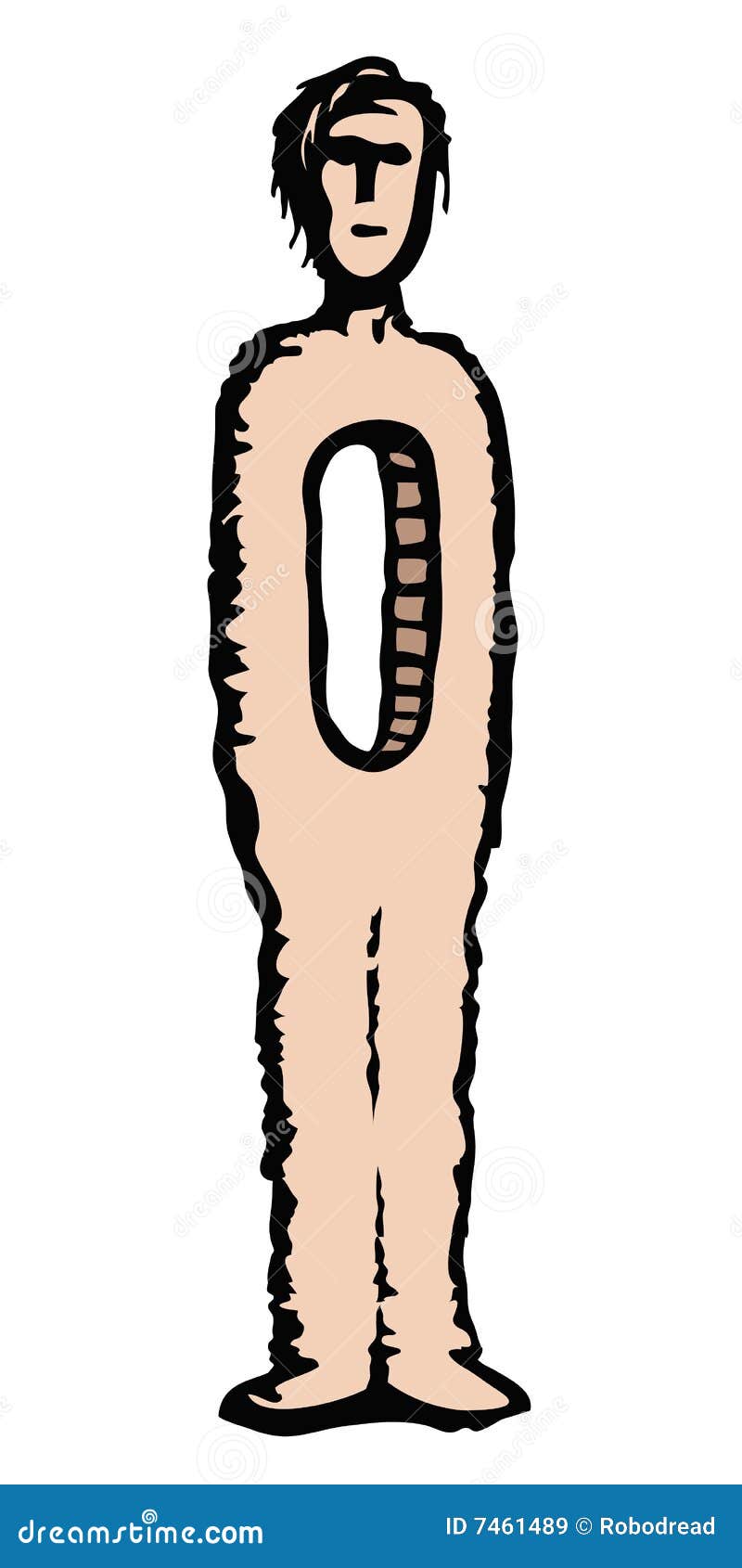 Hombre vacío (vector) stock de ilustración. Ilustración de sima - 7461489