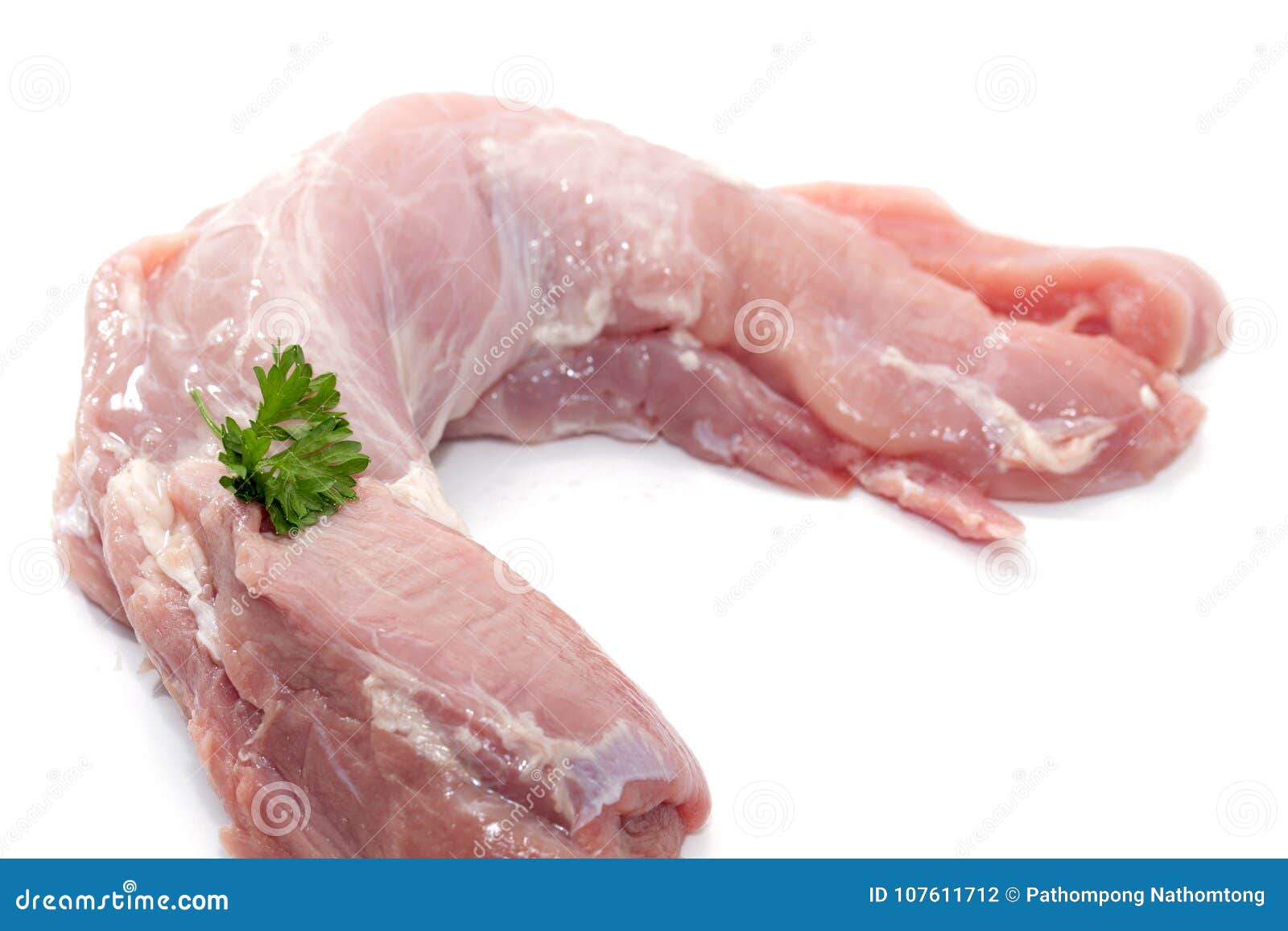 Hombro De Cerdo Crudo Aislado En Blanco Foto de archivo - Imagen de ...