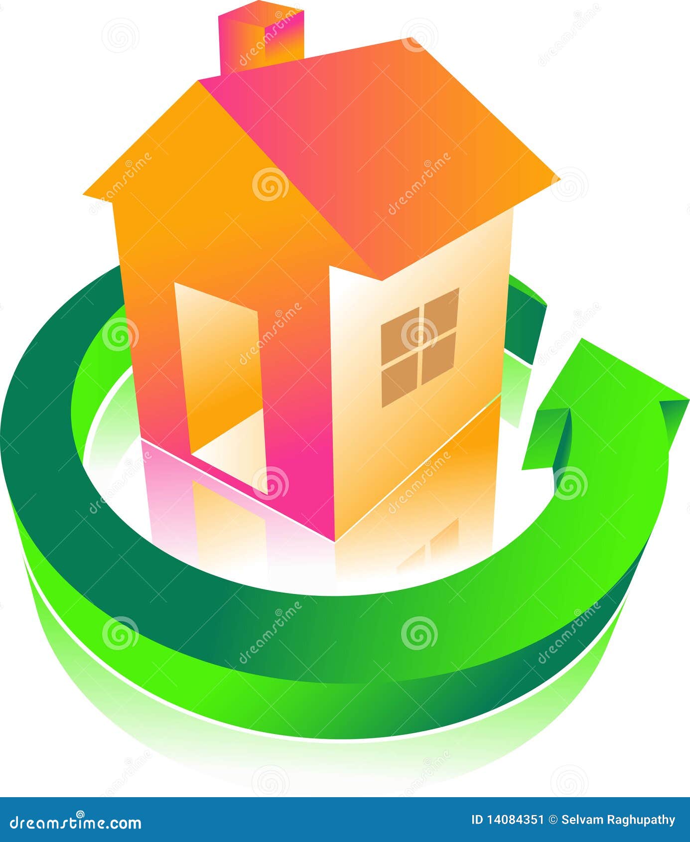 Home Cartoon Vector | CartoonDealer.com #14084351