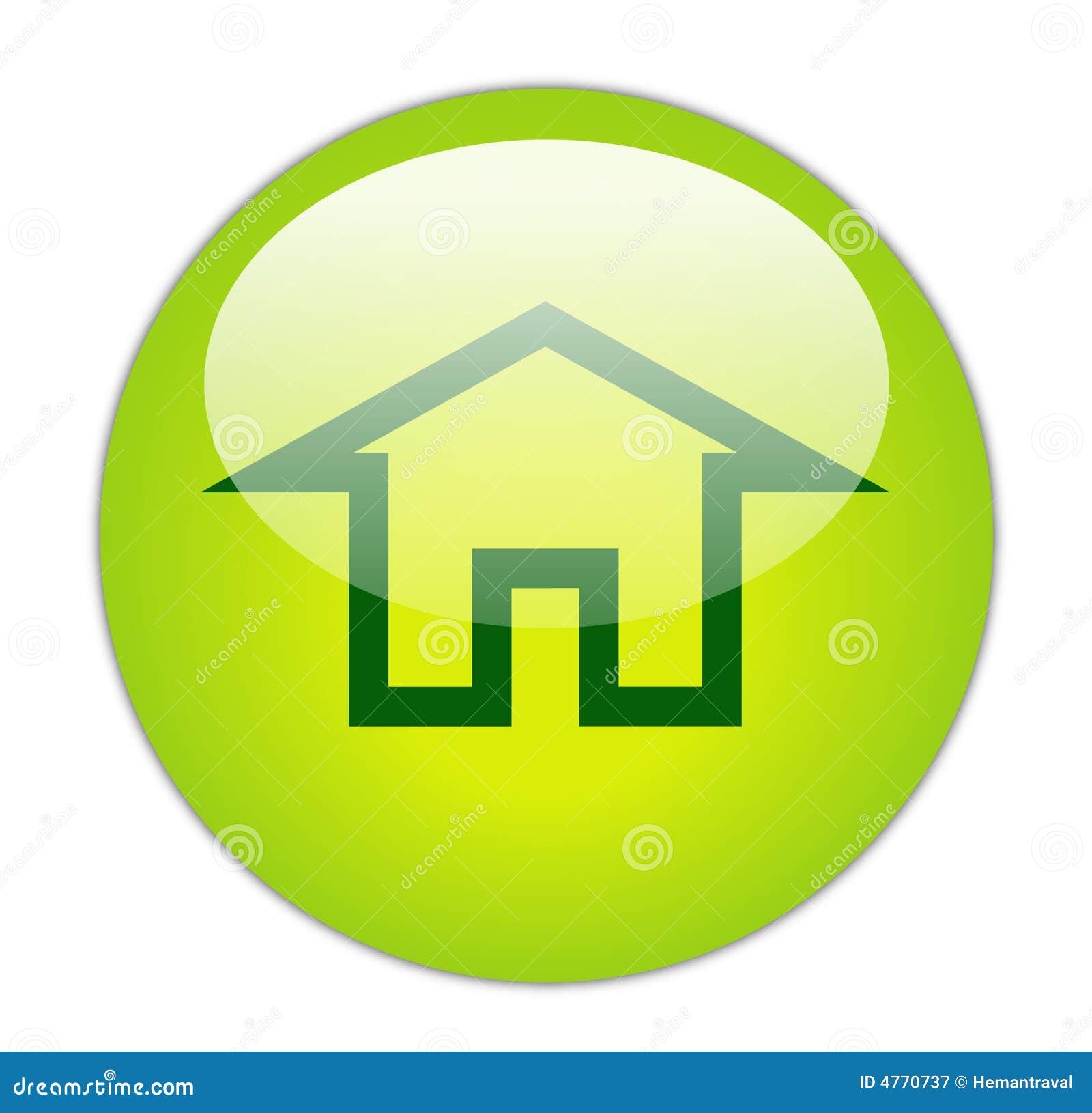 Home Button Green