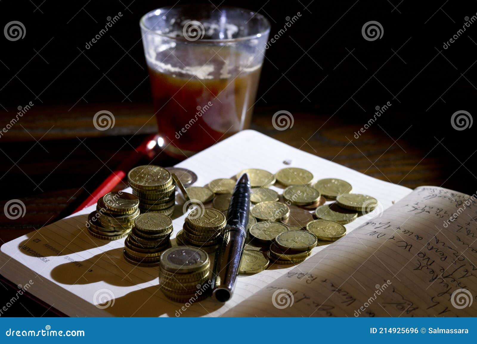 Home accounting and saving stock photo. Image of household - 214925696