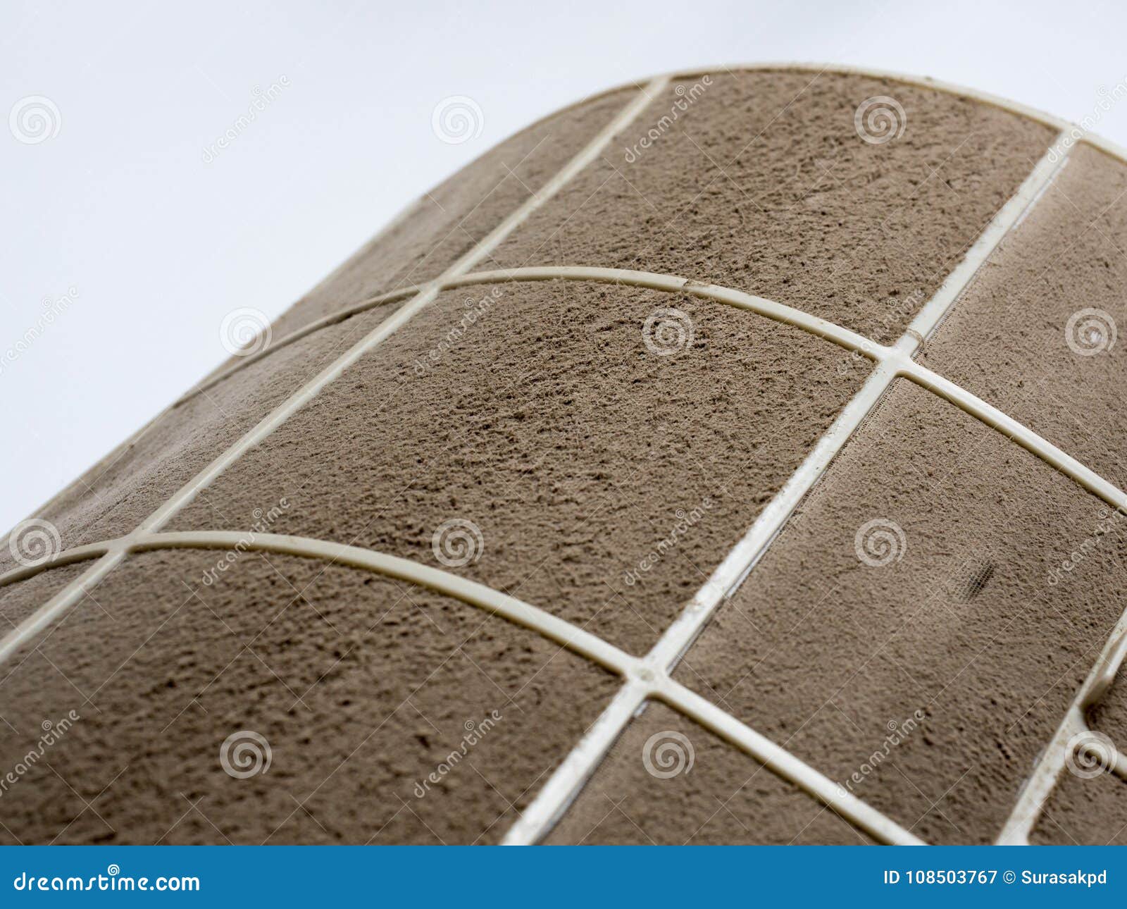 Home Air Conditioner`s Filter Choke with Fully of Dust, Dirty Fi Stock ...