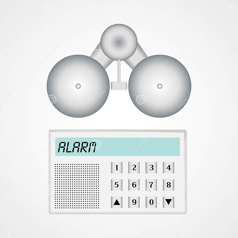 Home Alarm Security System. Stock Vector - Illustration of password ...