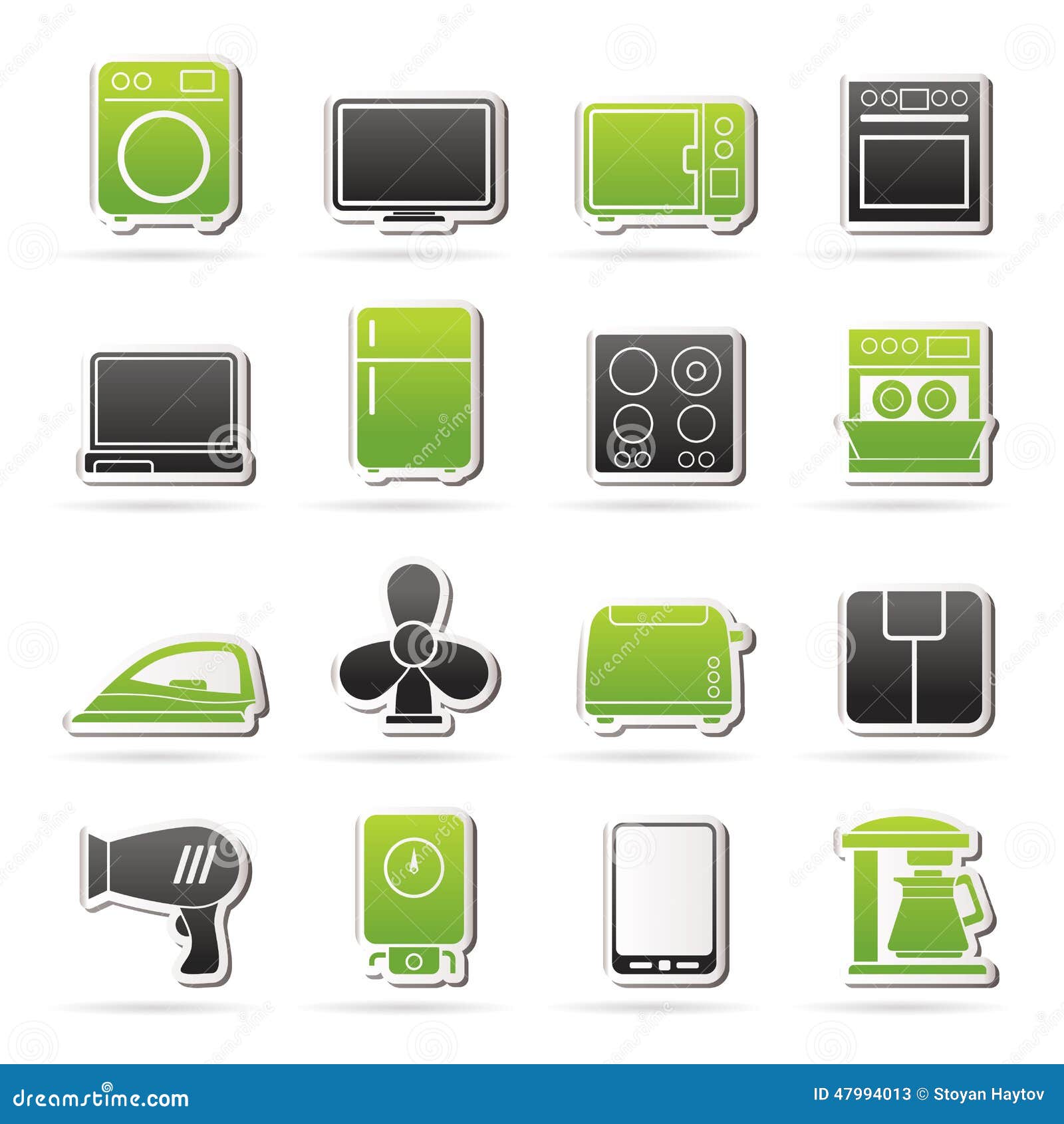 Home appliance icons stock vector. Illustration of appliance - 47994013