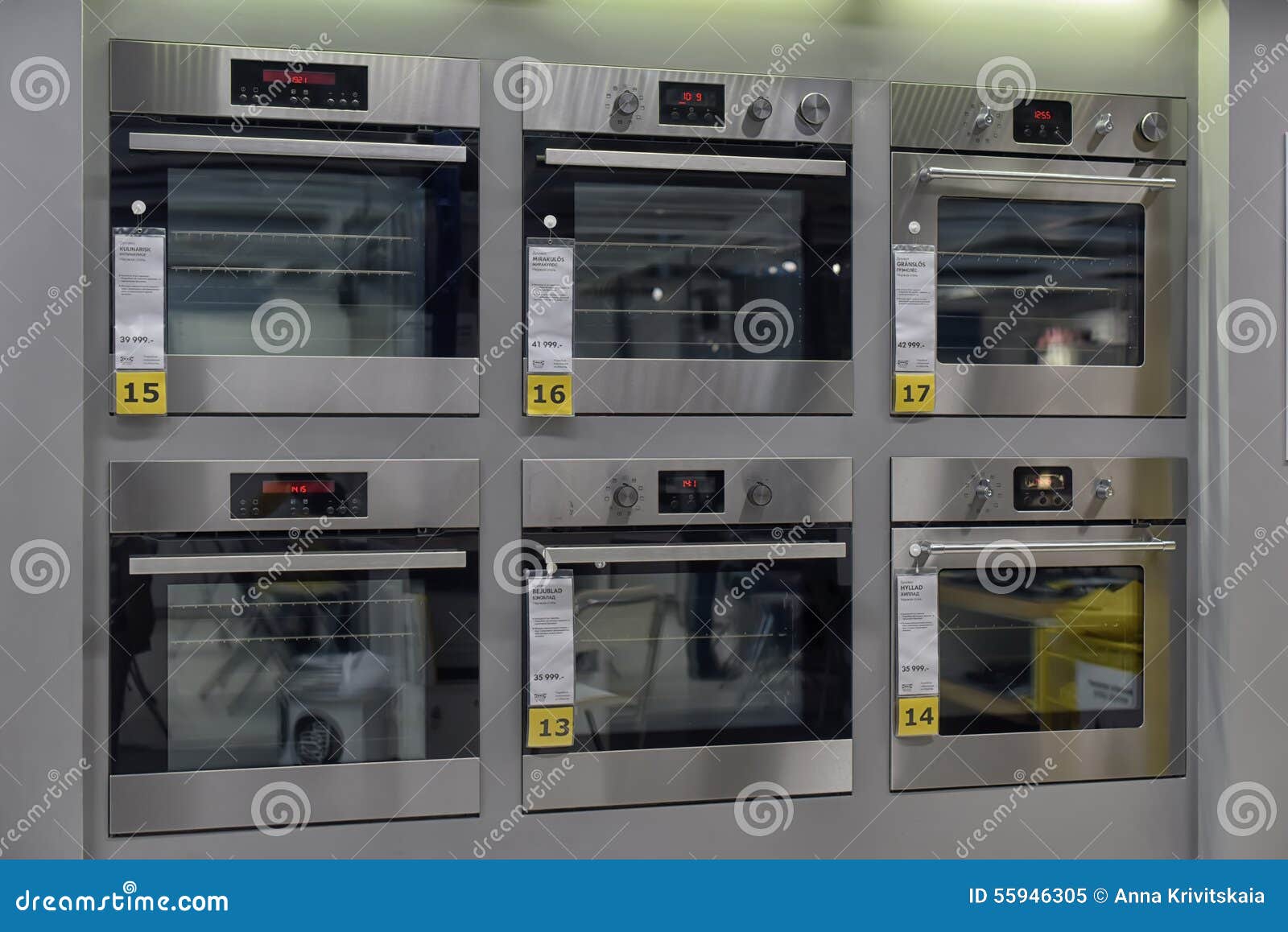 Home Appliance Store, Row of Ovens Editorial Image - Image of interior ...