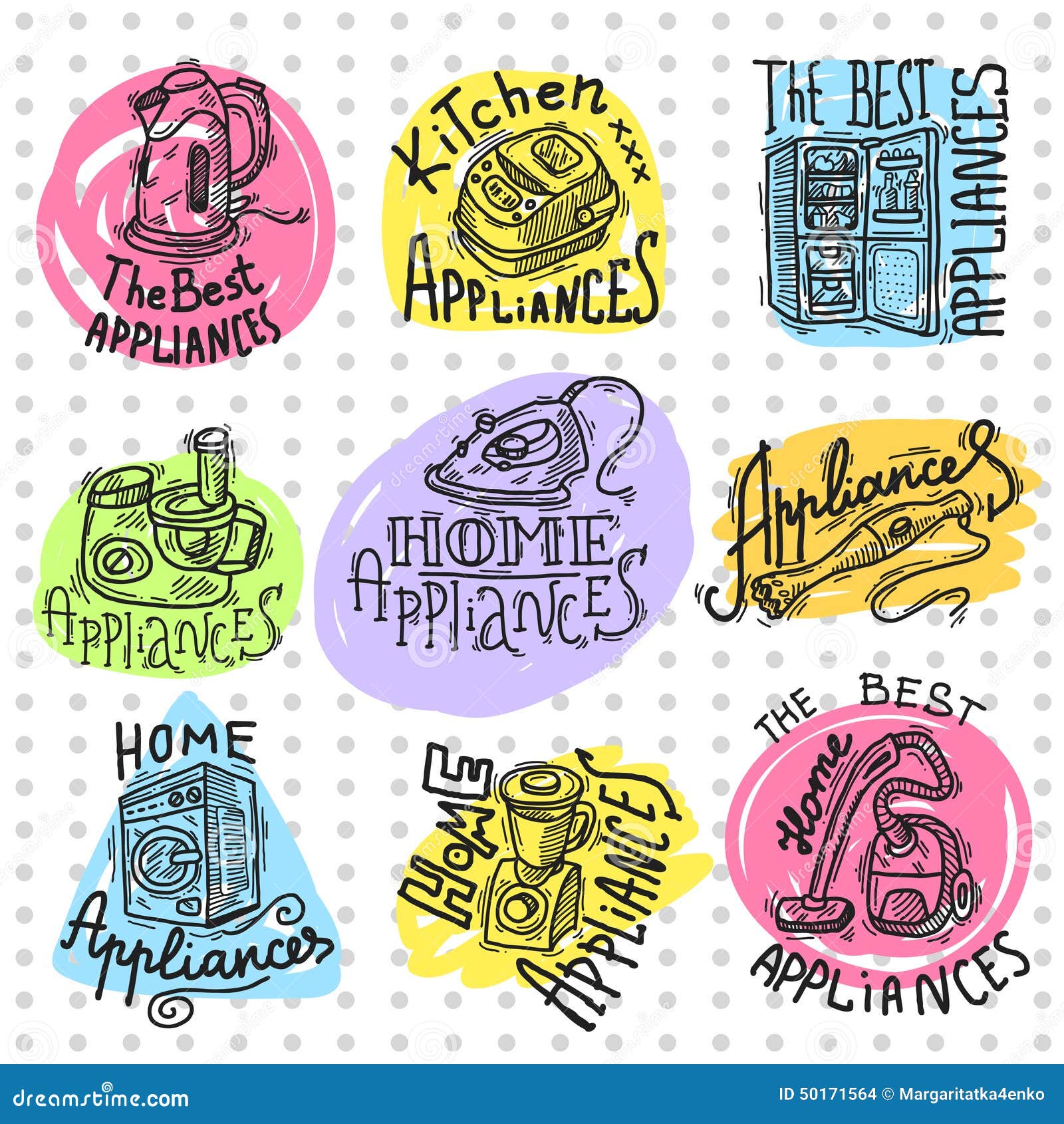 Home appliances stock vector. Illustration of appliance - 50171564