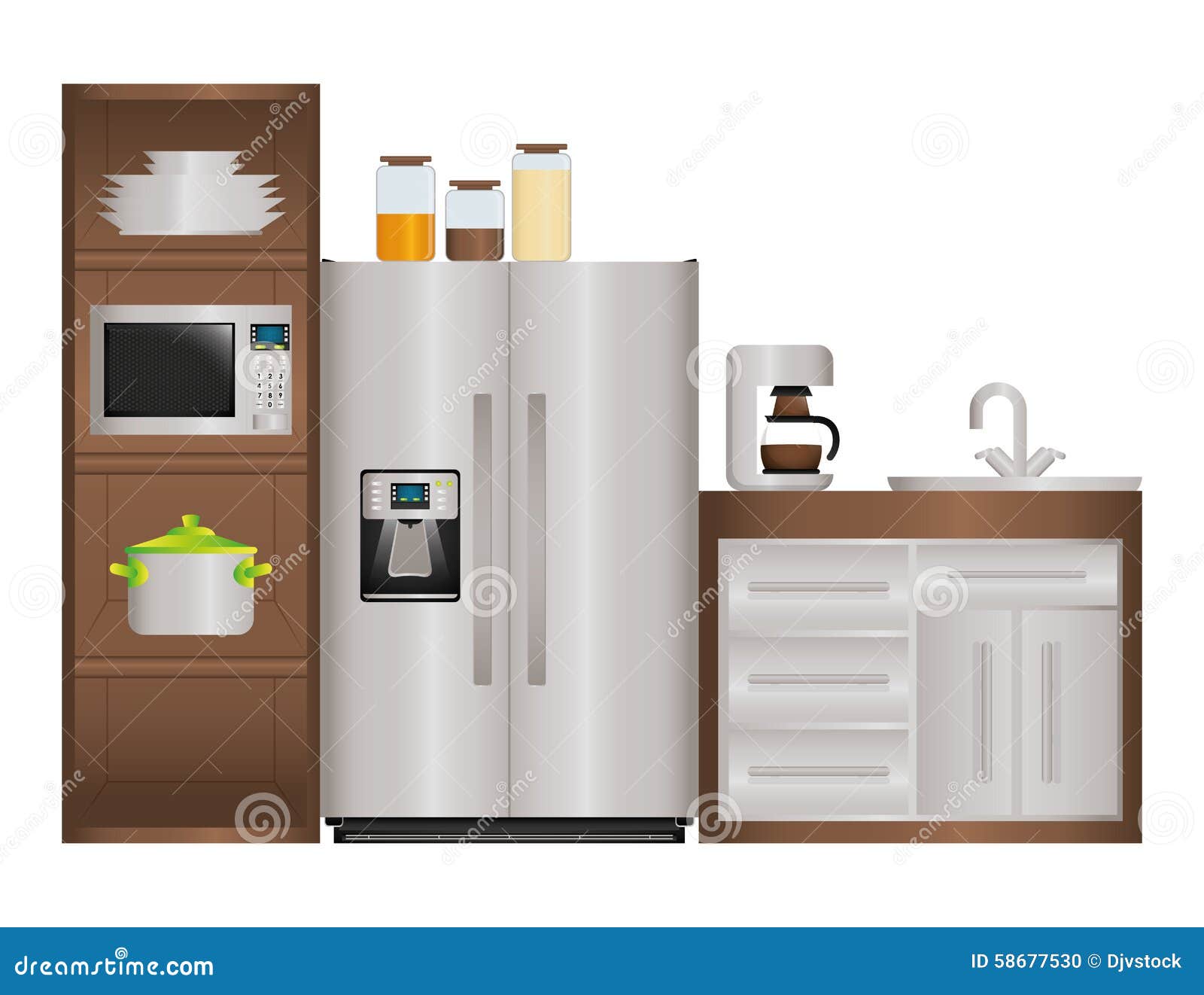 Home appliances design. stock illustration. Illustration of graphic ...